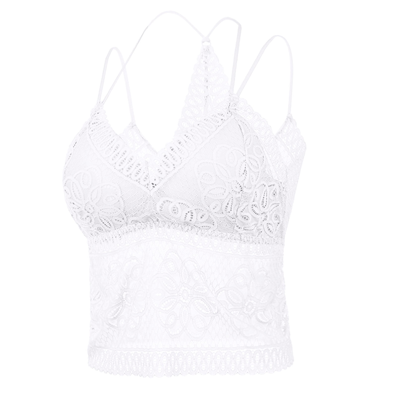 yillto Womens Lace Camisole Tops Ruched Tank Racerback Spaghetti Strap ...