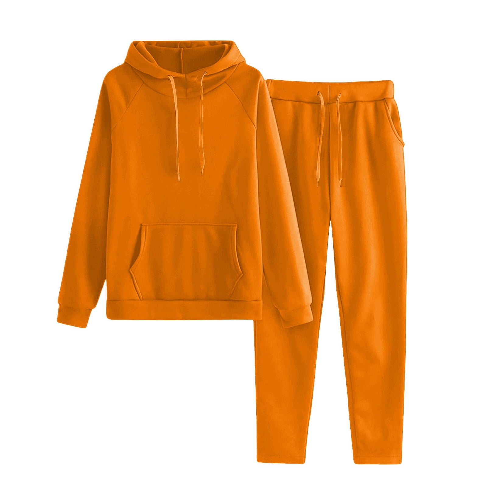 yillto Womens Plus Size Sweatsuit Crew Neck Long Sleeve Sweatshirt Wide ...