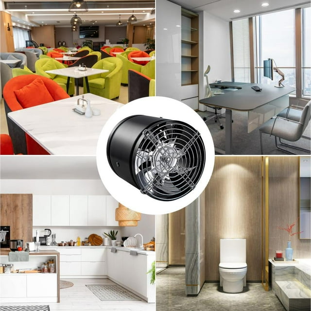 yilyih 6In Metal Exhaust Fan,Unidirectional Style with Mesh Exhaust Fan ...