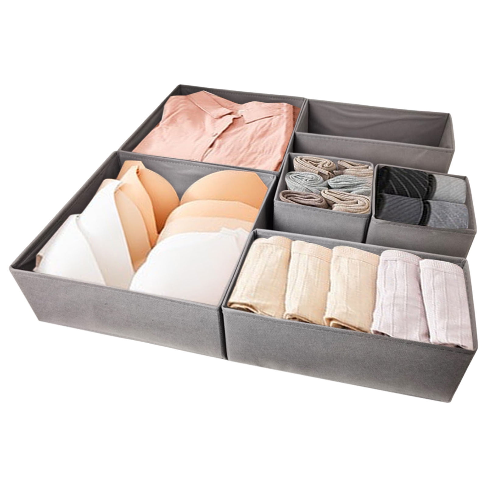 yilyih Baby Organizers and Storage Drawers 6-Piece Foldable Drawer ...