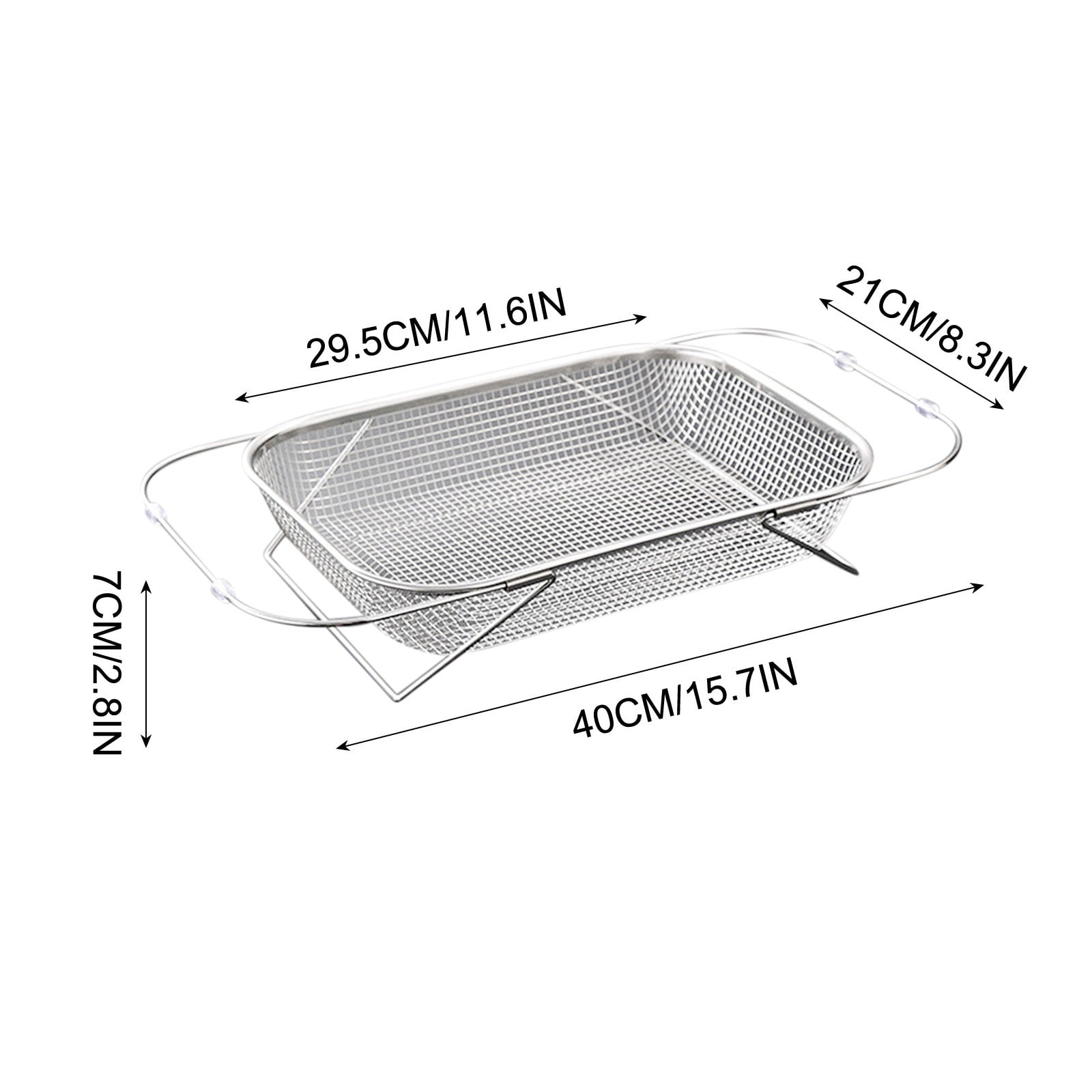 yilyih Kitchen Sink Drying Rack Stainless Steel Sink Basket Retractable ...