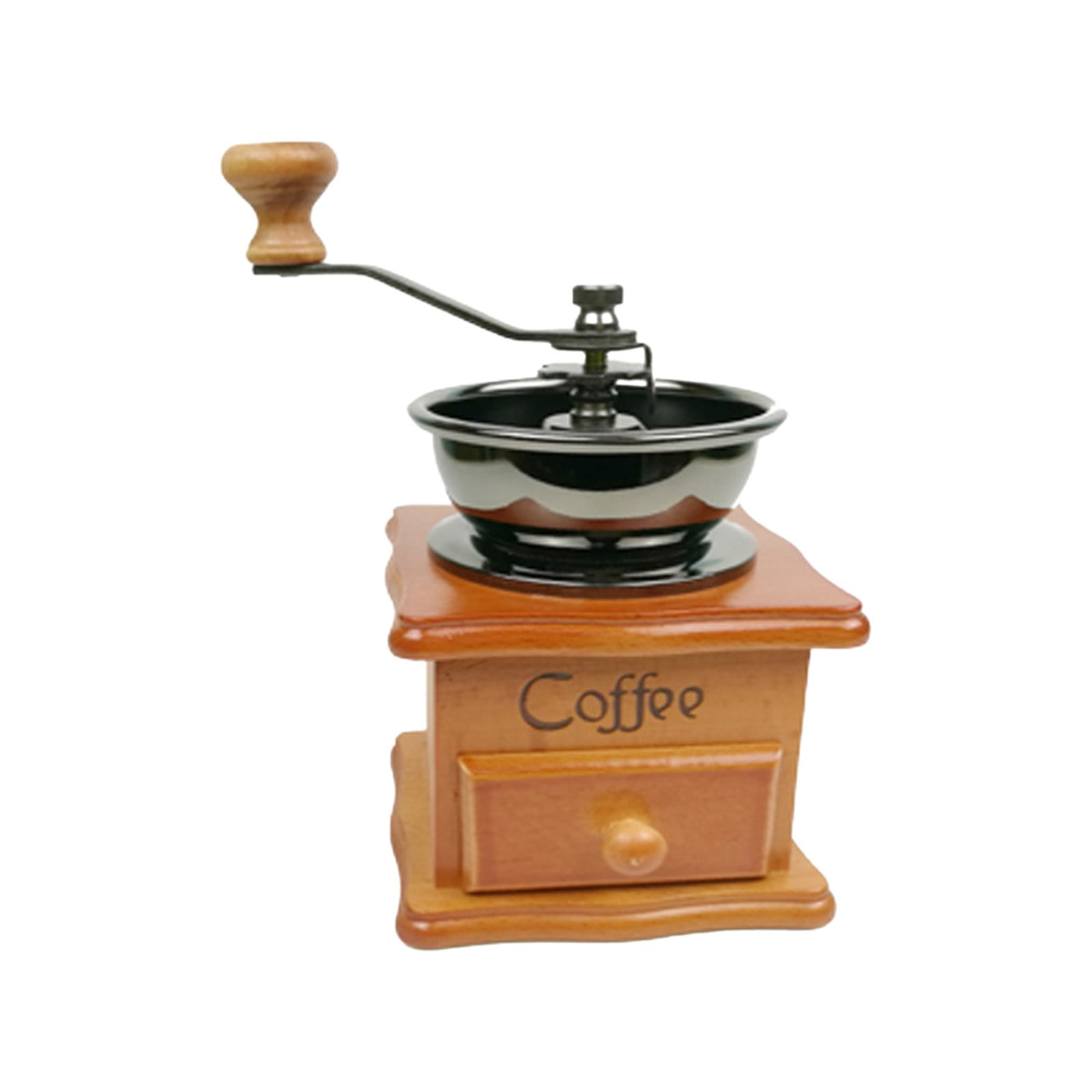 yilyih Manual Coffee Grinder Mini Vintage Wooden Coffee Bean Grinder ...