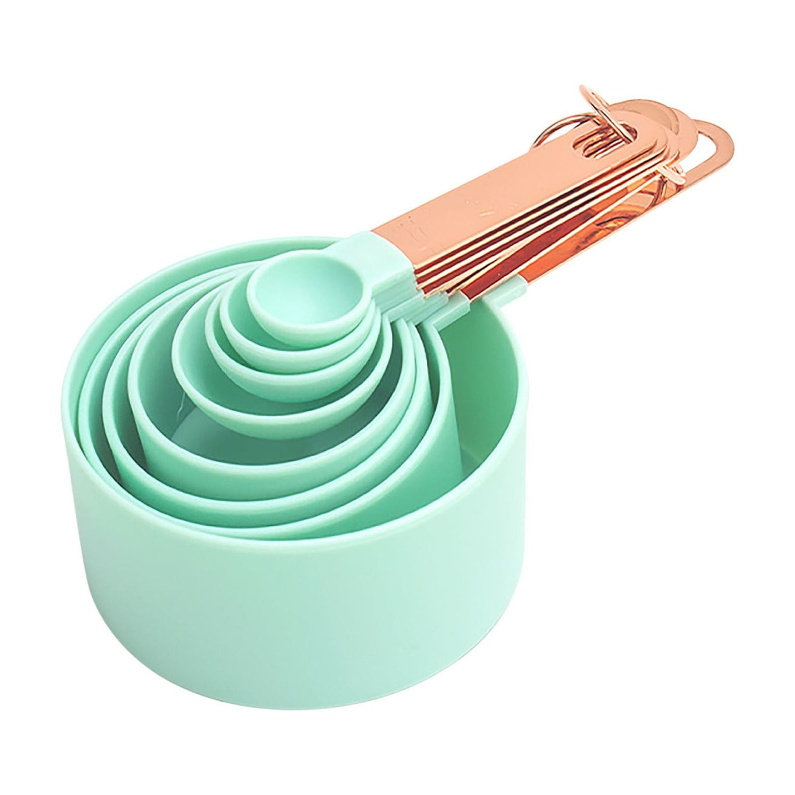 yilyih Measuring Cups and Spoons Set Stainless Steel Handle Measuring ...