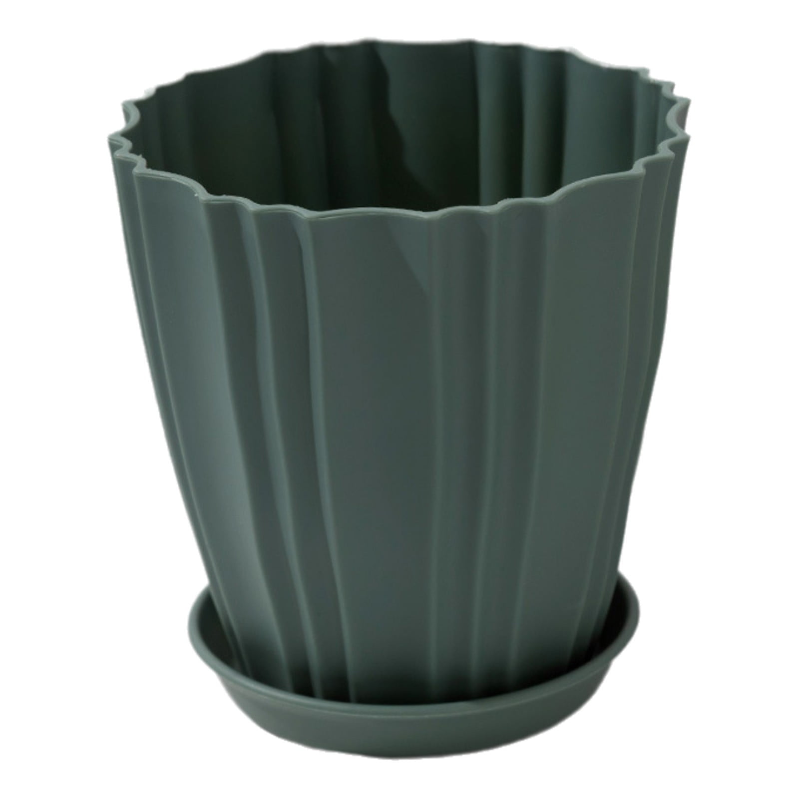 yilyih Pots for Plants Green Plastic Flower Pots Balcony Vegetable ...