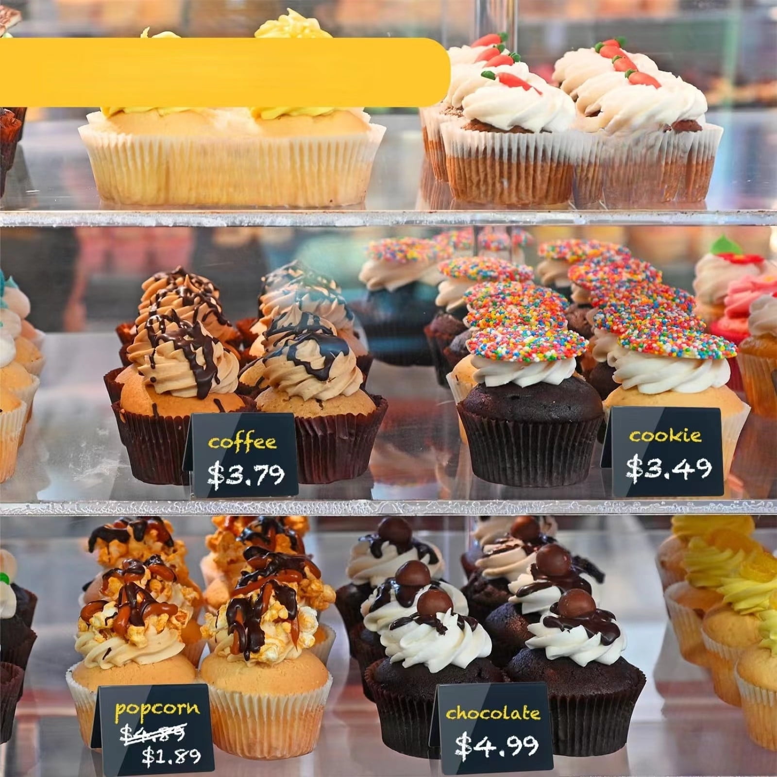 yilyih Small Tables for Small Spaces Acrylic Small Blackboard L Shaped ...