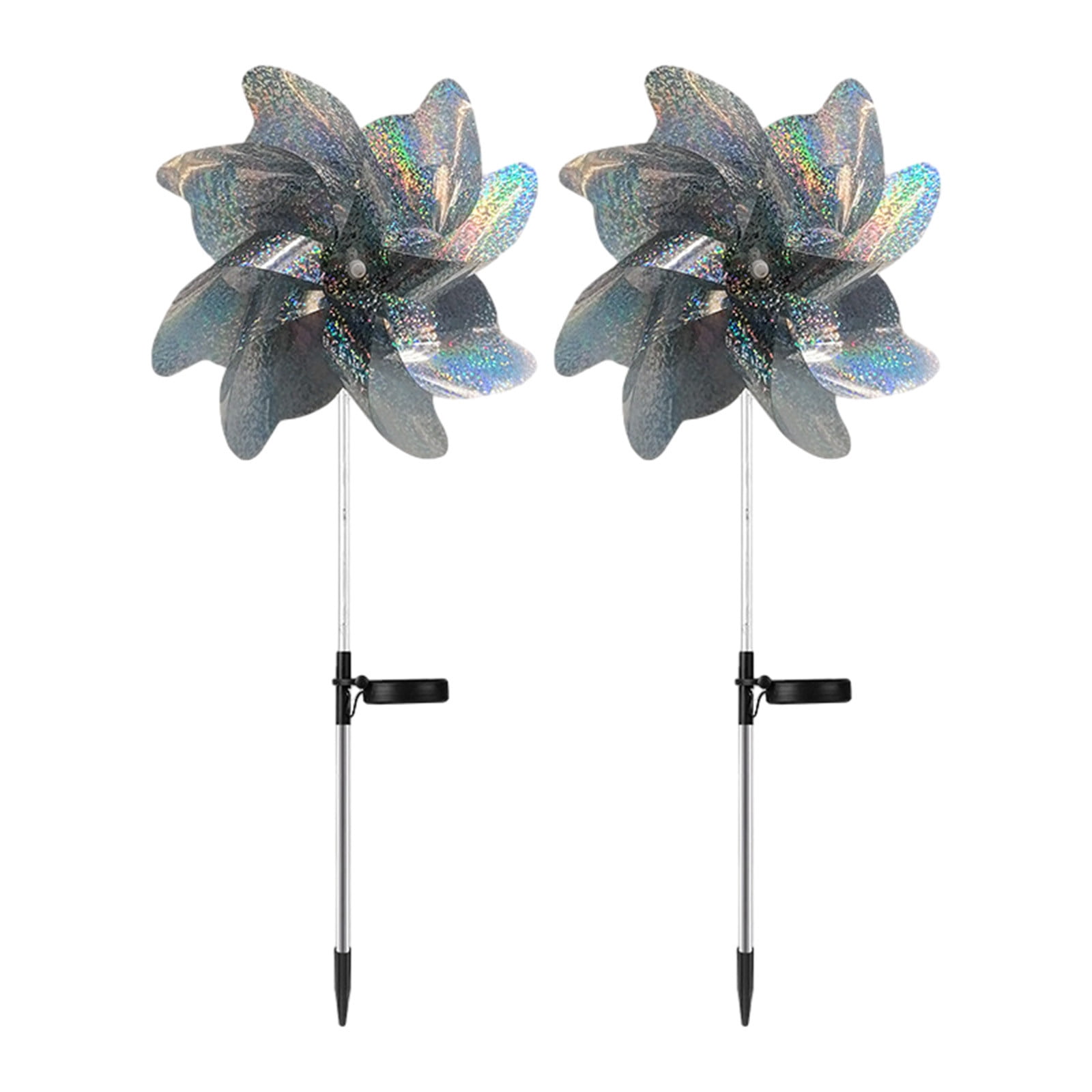 yilyih Wind Spinners for Yard and Garden,Solar Windmill Light ...