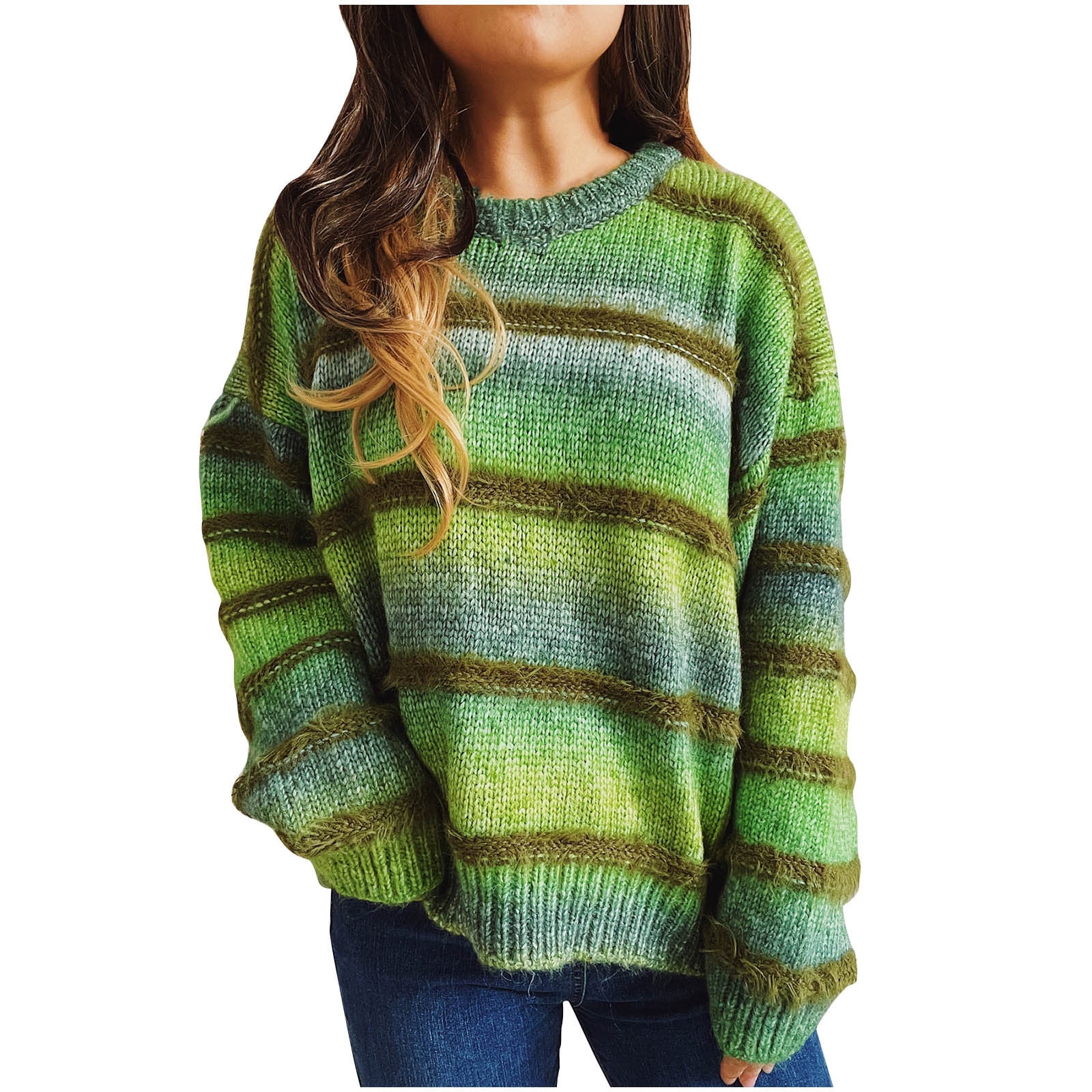 ylioge Sweaters for Women, Womens Oversized Y2k Sweater Warm ...