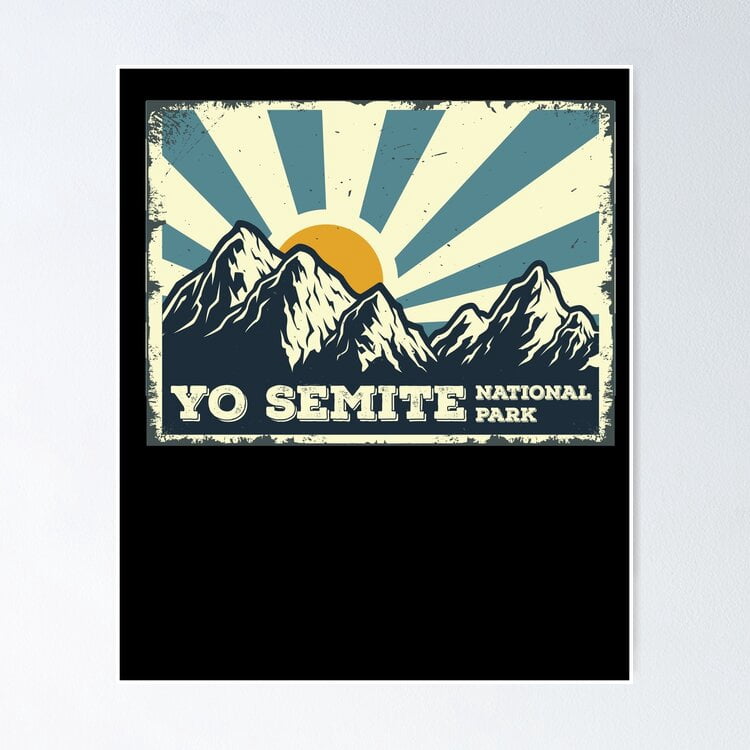yo semite national park UNFRAMED Poster, 8x12 - Walmart.com