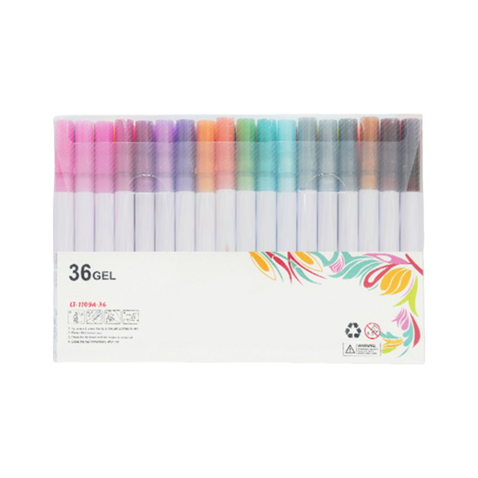 yocbz 36 Pcs Shimmer Marker Set, 2026 Outline Marker Set, Glitter Gel ...