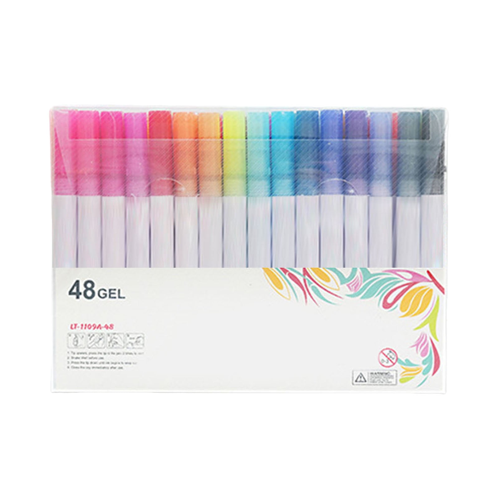 yocbz 48 Pcs Shimmer Marker Set, 2026 Outline Marker Set, Glitter Gel ...
