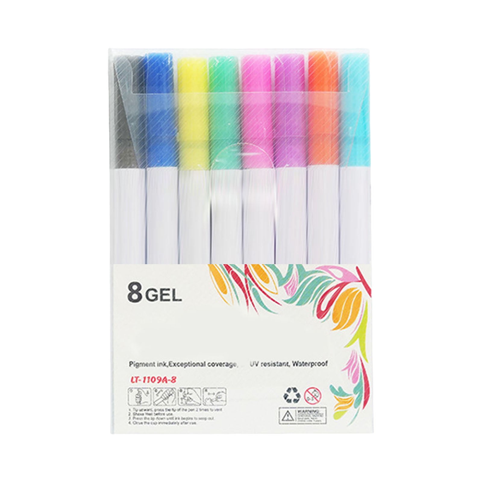 yocbz 8 Pcs Shimmer Marker Set, 2026 Outline Marker Set, Glitter Gel ...