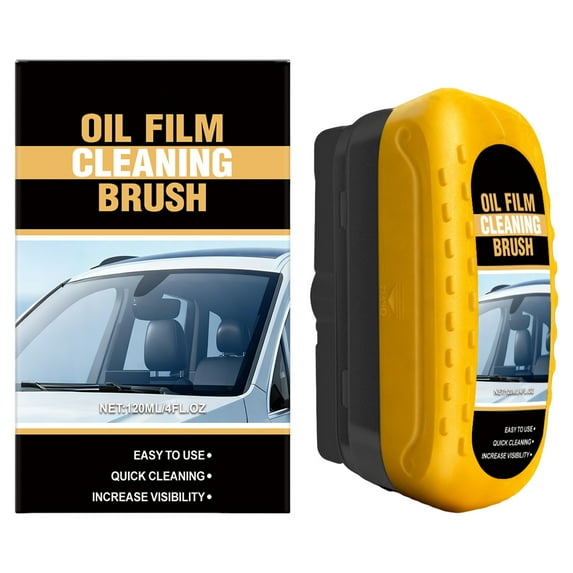 yocbz Automotive Oil Film Cleaning Brush for Car Windows, Car ...