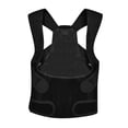 yocbz Back Brace Posture Corrector, Black Adjustable Posture Back Brace ...