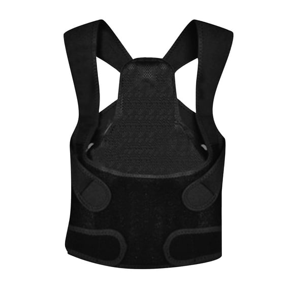 yocbz Back Brace Posture Corrector, Black Adjustable Posture Back Brace ...