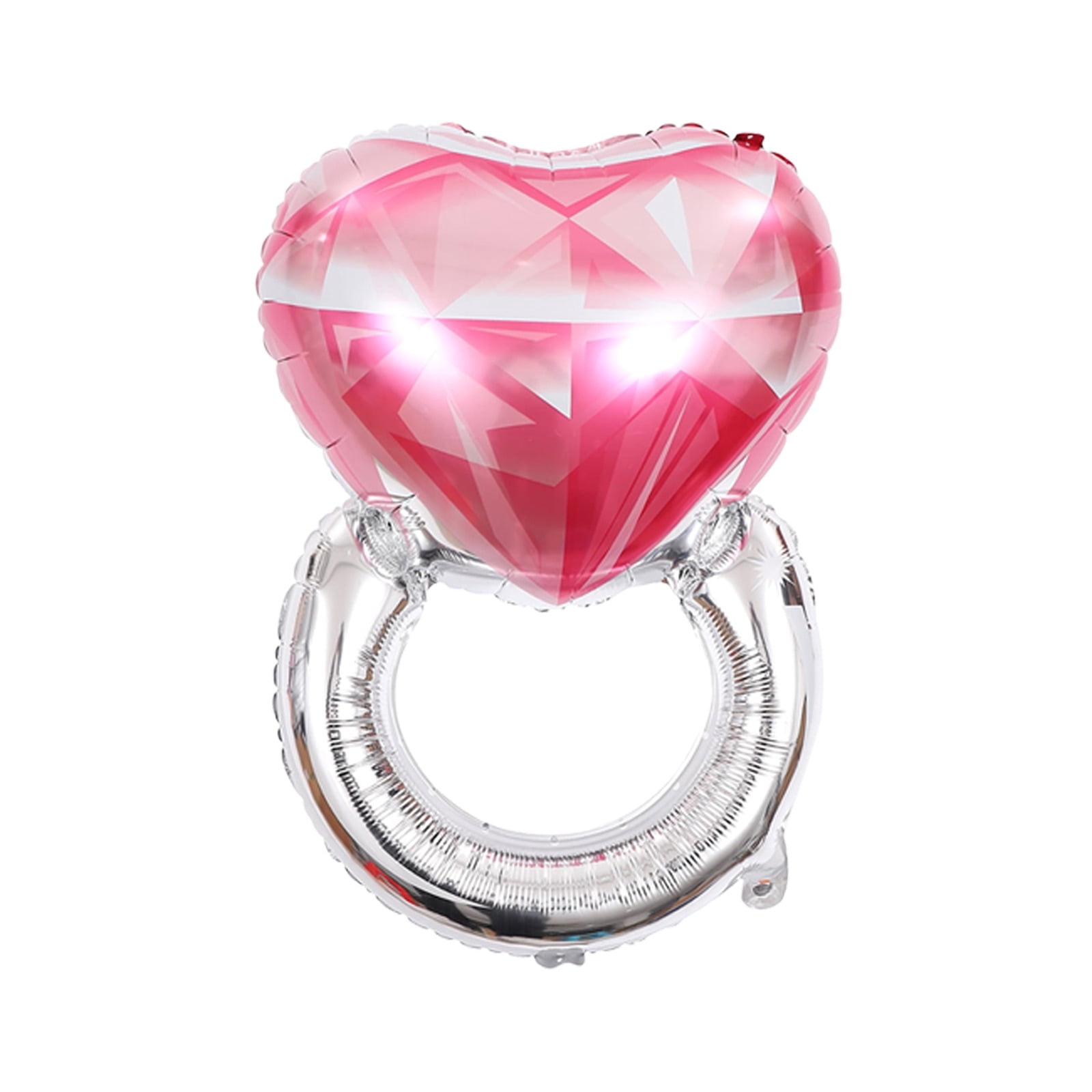 yocbz Diamond Ring Balloons - 32 Inch | Ring Hearts Balloons for ...