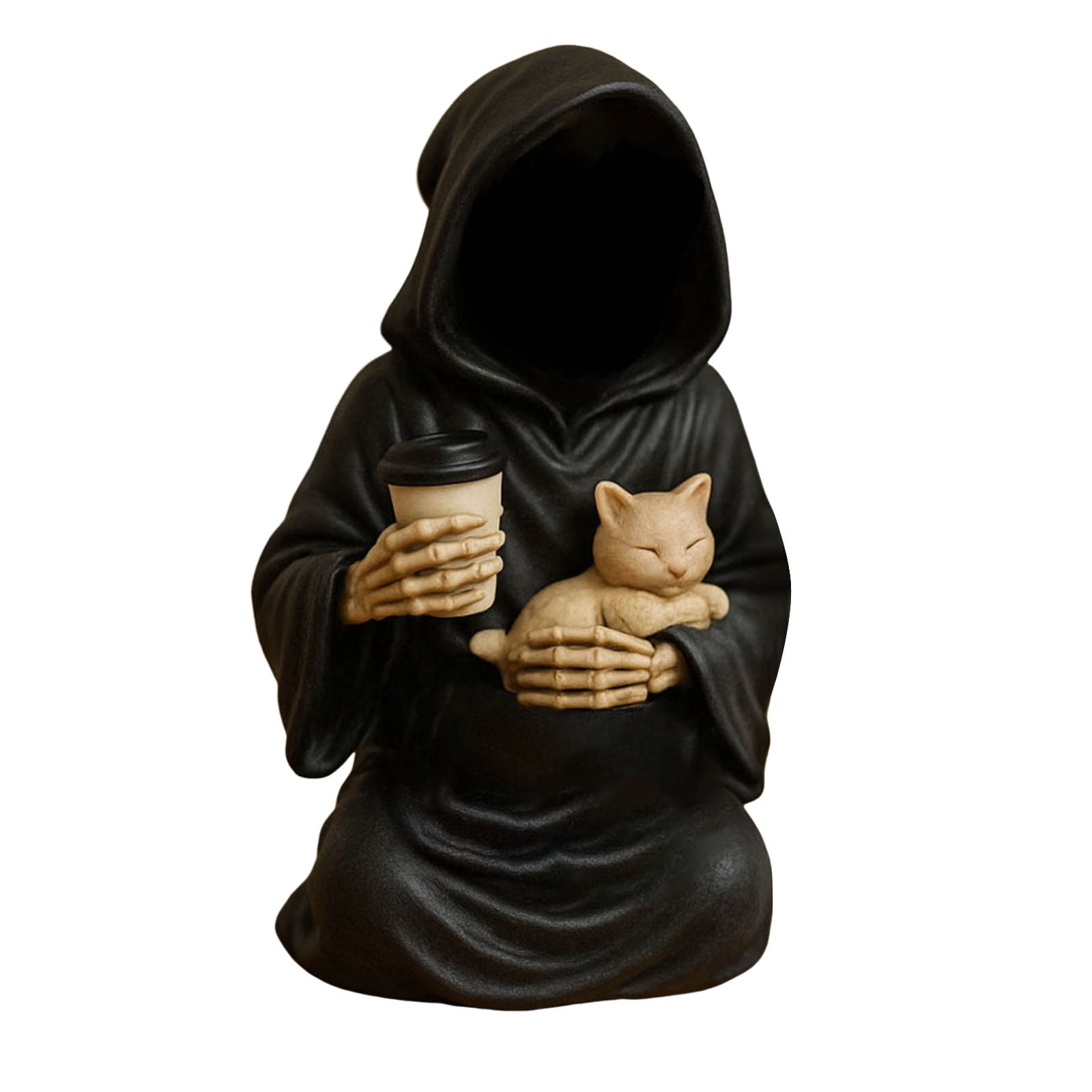 yocbz Reaper Figurine, Resin Gothic Sculptures Scary Grim Reaper ...