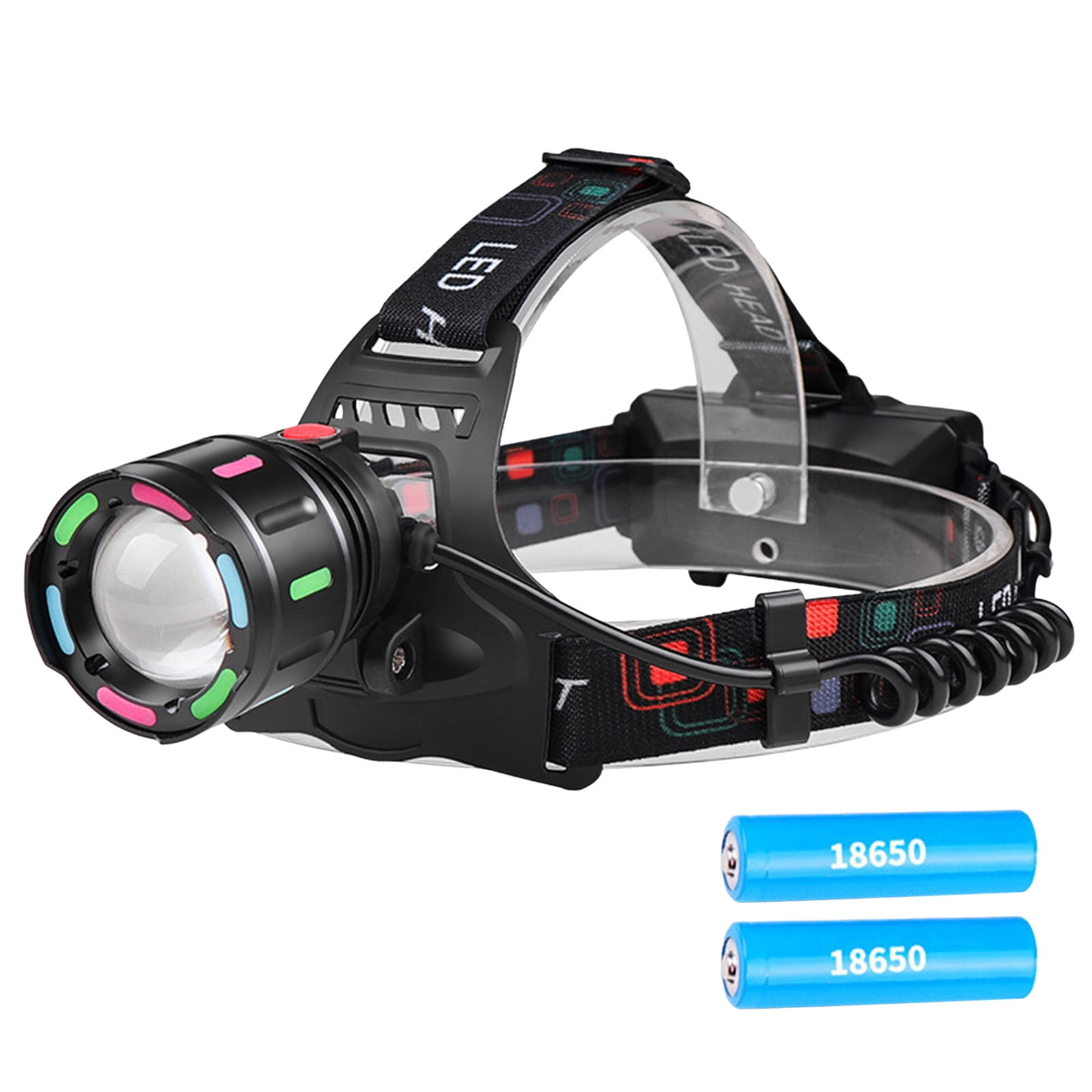 yocbz Rechargeable Headlamp Super Bright Adjustable Lumens, LED Head ...
