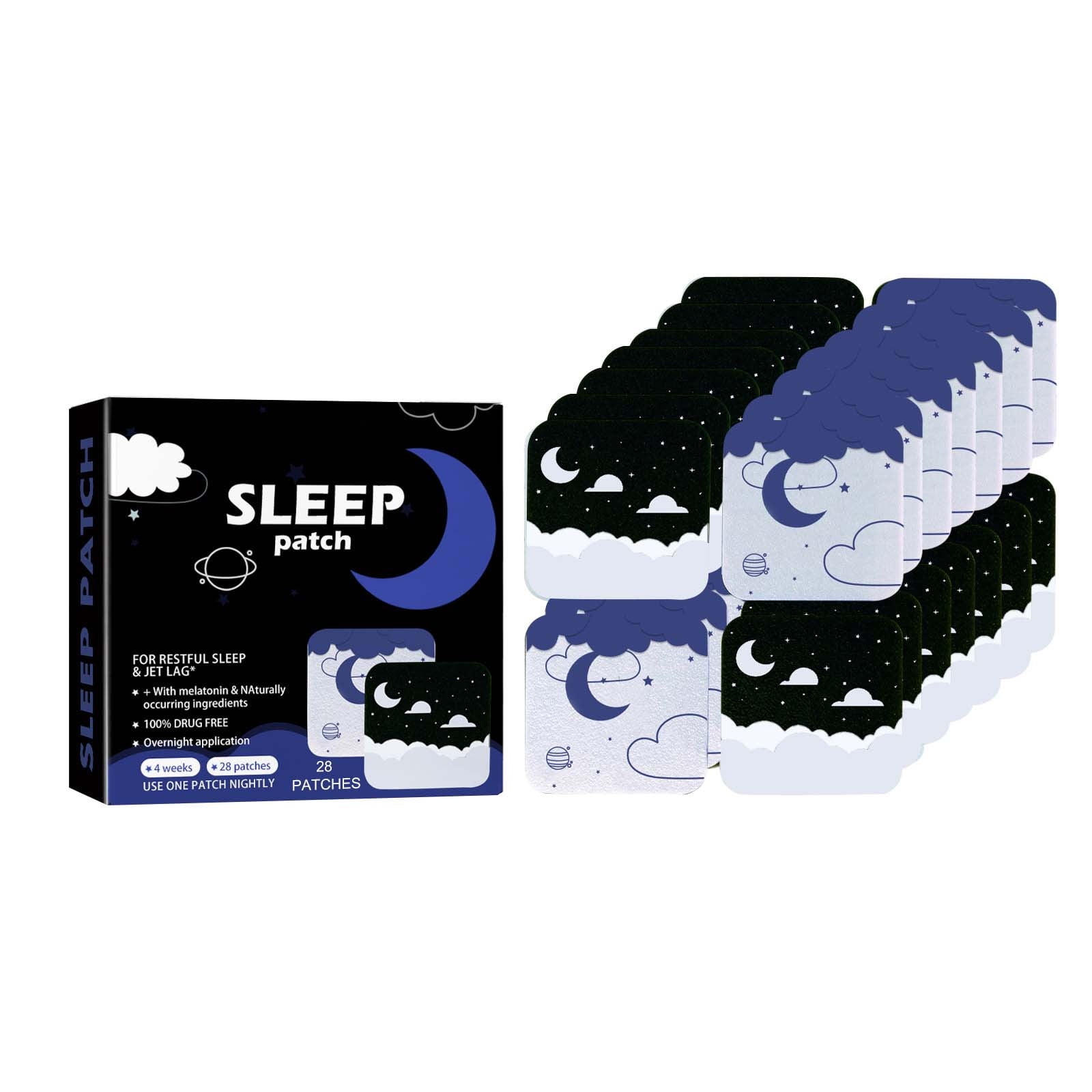 yocbz Sleepy Stickers, 28 pcs Help Sleep Patch, Sleepy Time Stickers ...