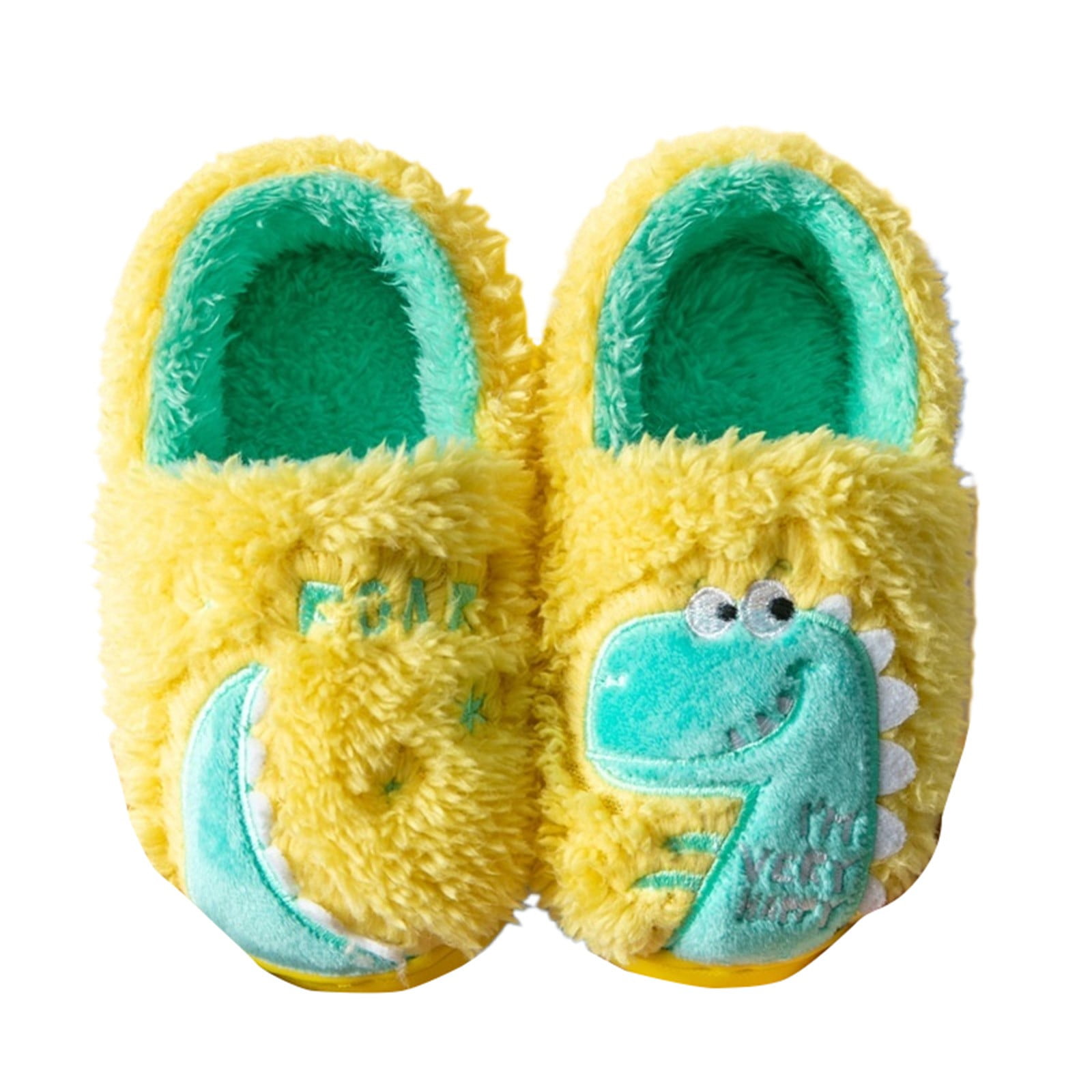yocbz Toddler House Slippers Baby Plush Slippers for Boys Autumn Winter ...
