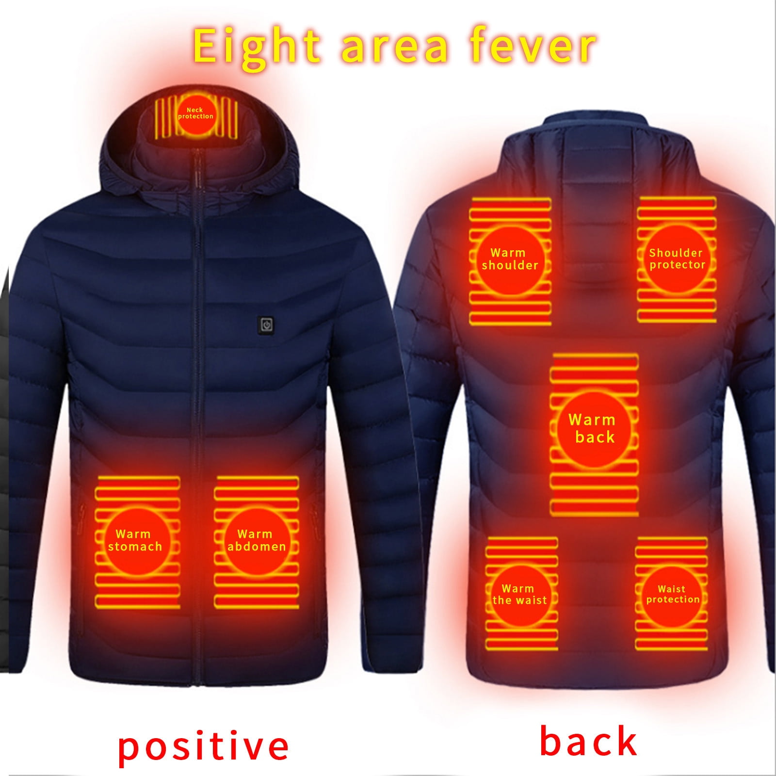 yoeyez Heated Jackets For Men With Battery Pack Included,Plus Size ...
