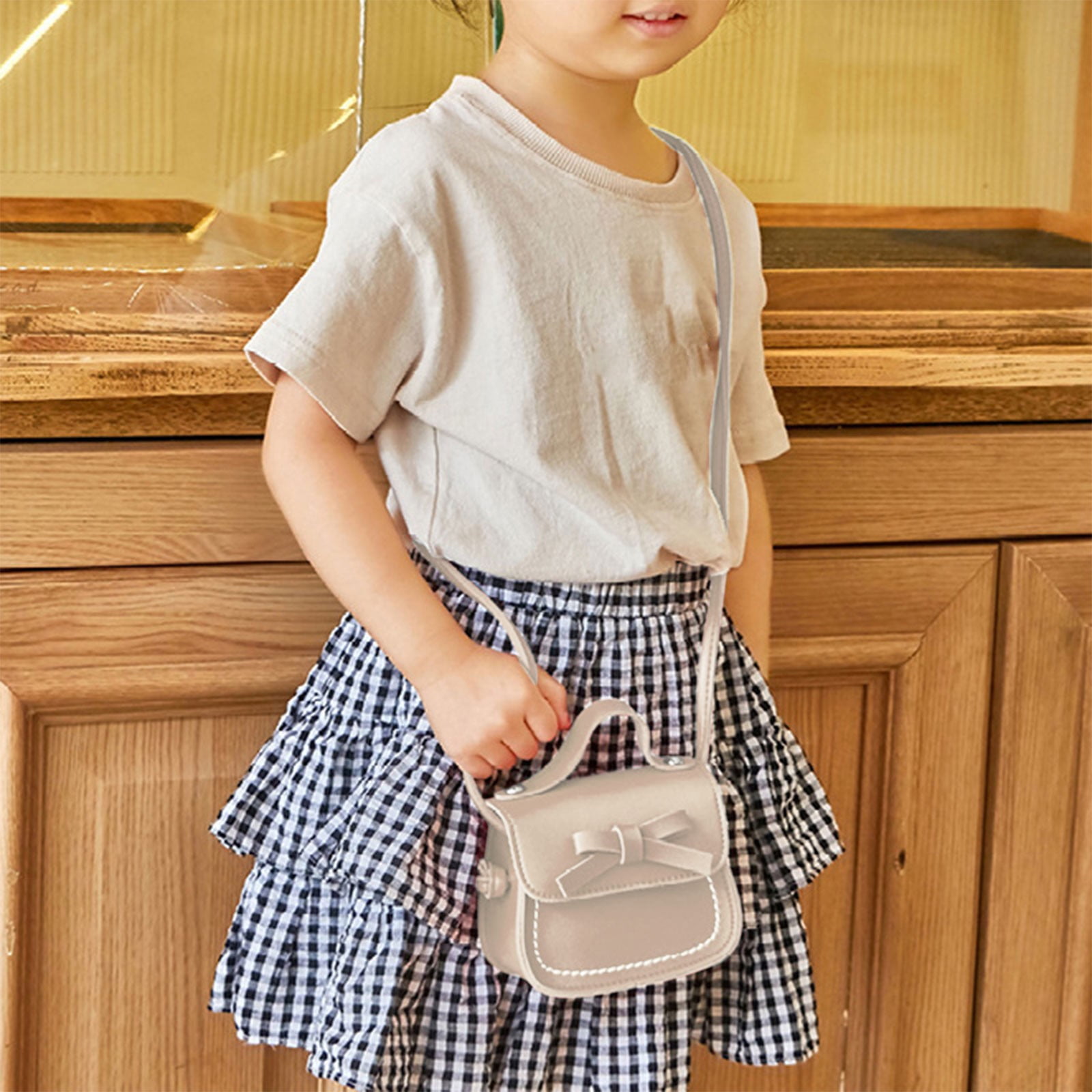 yolai little girl's leather shoulder bag for girls one shoulder bag ...