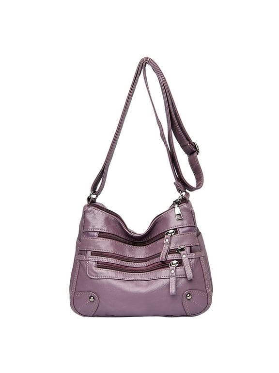 ZTTD Women Soft Leather Shoulder Bags Multi Layer Classic Crossbody Bag ...