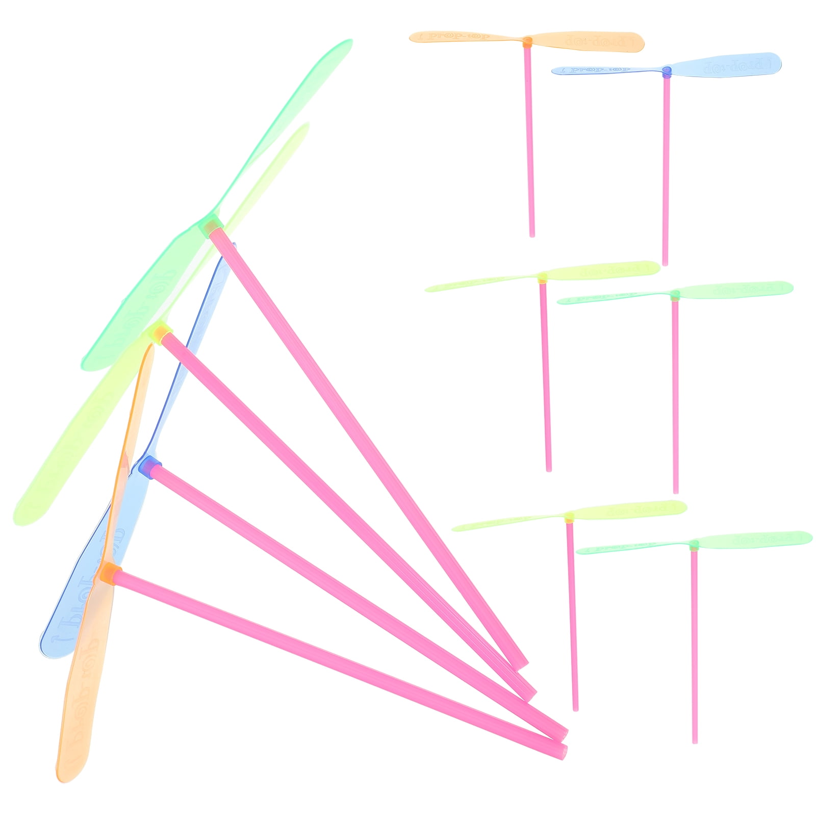 yonglee 40Pcs Plastic Hand Helicopter Flying Propeller Toys Kids ...