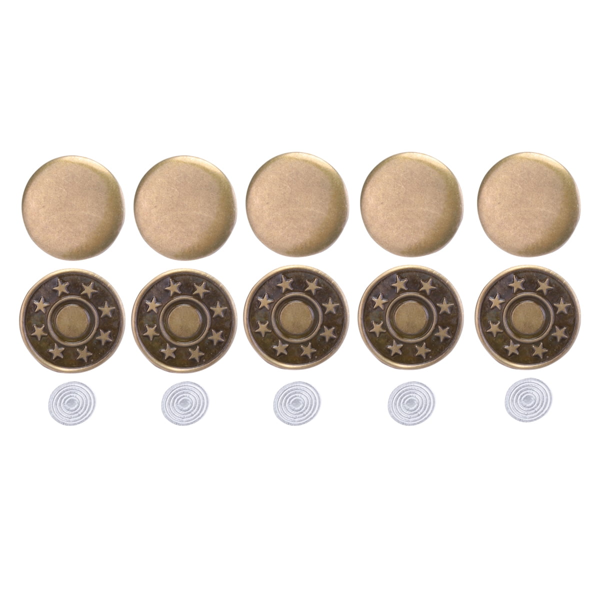 yonglee 50 Set Buttons Tack Rivet for Jeans Replacement Pants Extender ...