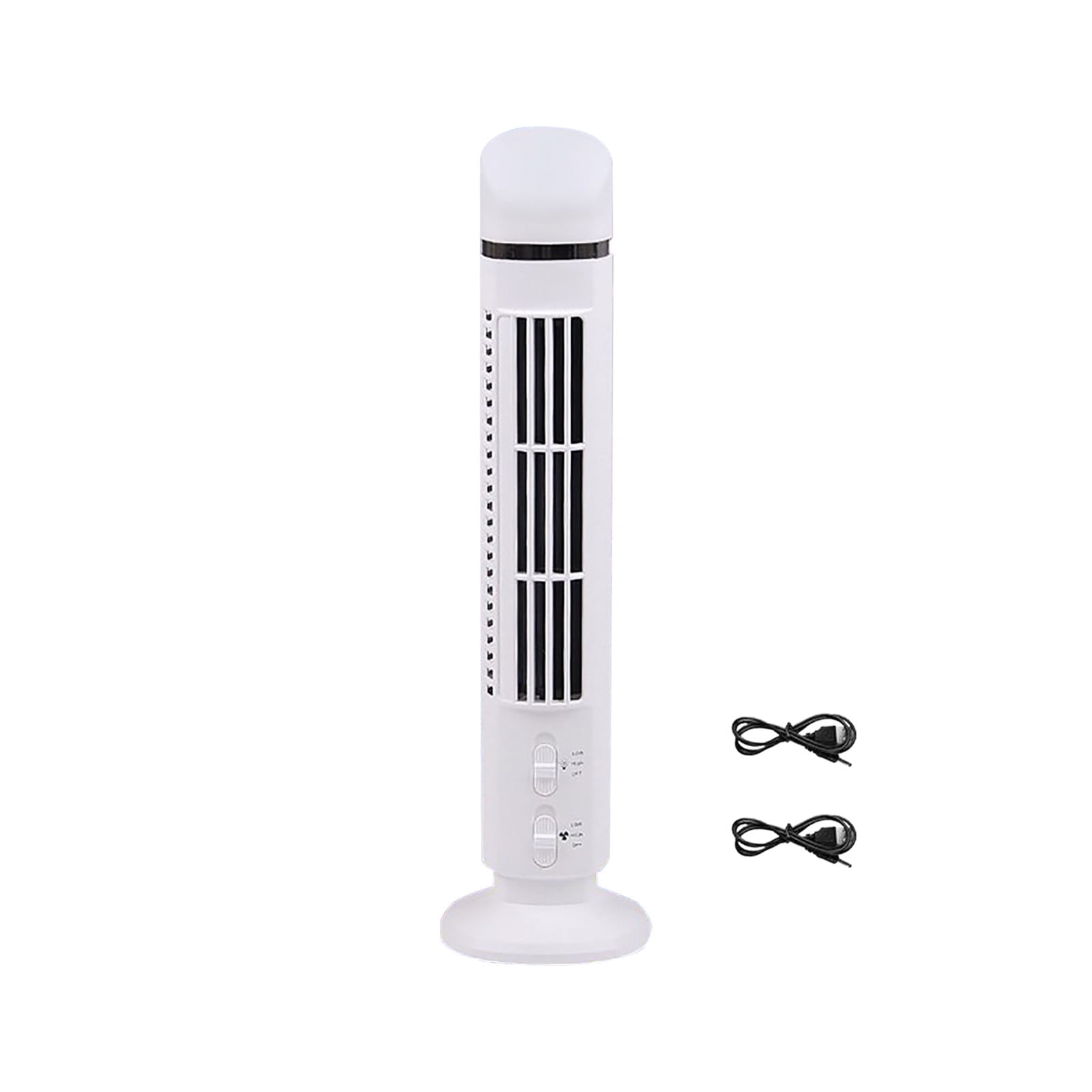 RoamHome 2024 New Desktop Tower Fan USB Rechargeable, Plastic Battery ...