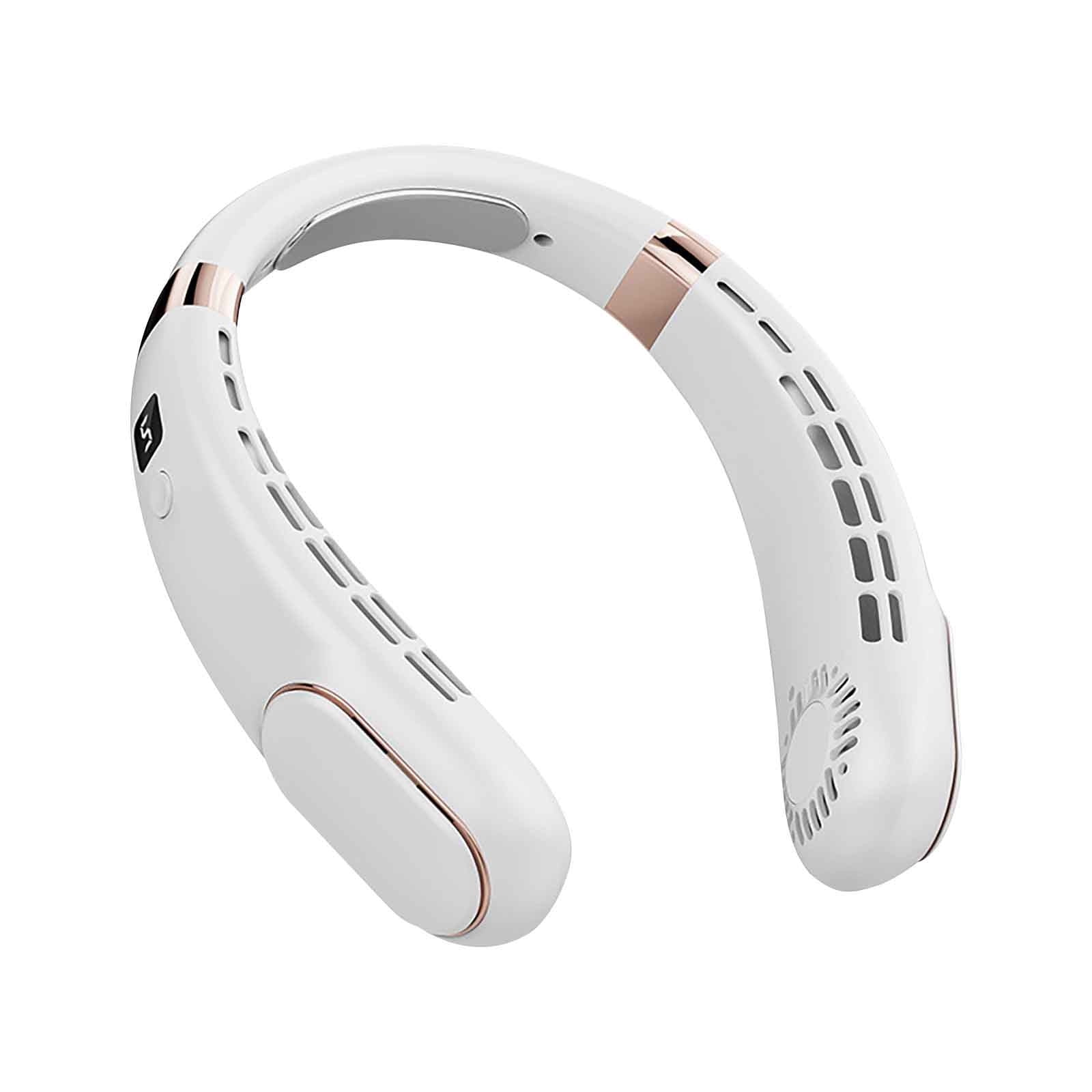 yongmandr Electric Portable Neck Fan Earphone Design, 5-Speed Wearable ...