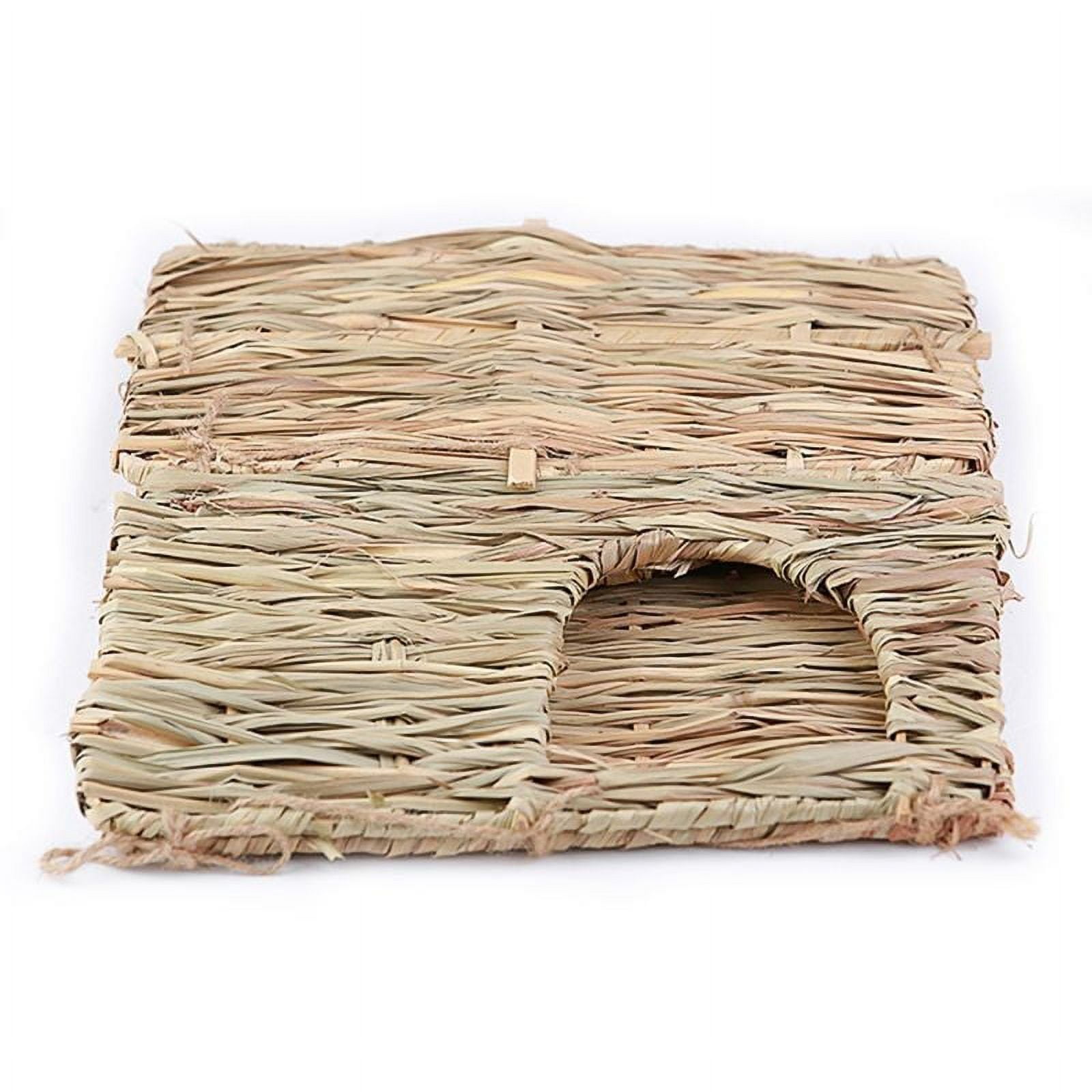 RoamHome Outdoor Wooden Bird Nests Grass Woven Bird House for Yard ...