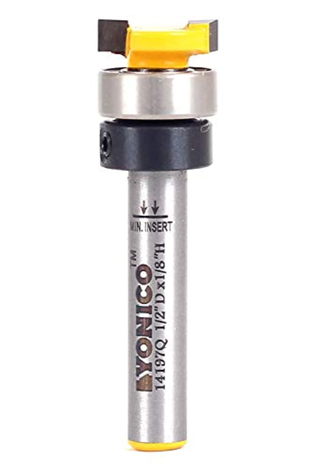 yonico router bits pattern bit flush trim 1/2-inch diameter 1/4-inch ...
