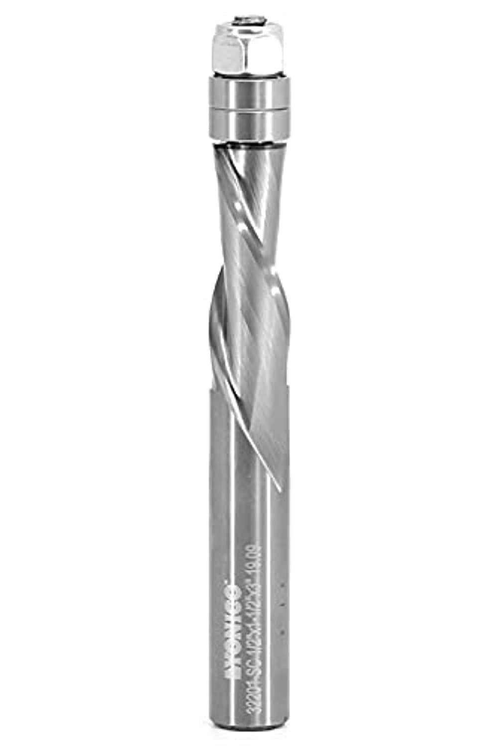 yonico router bits pattern bit solid carbide flush trim spiral 1/2-inch ...