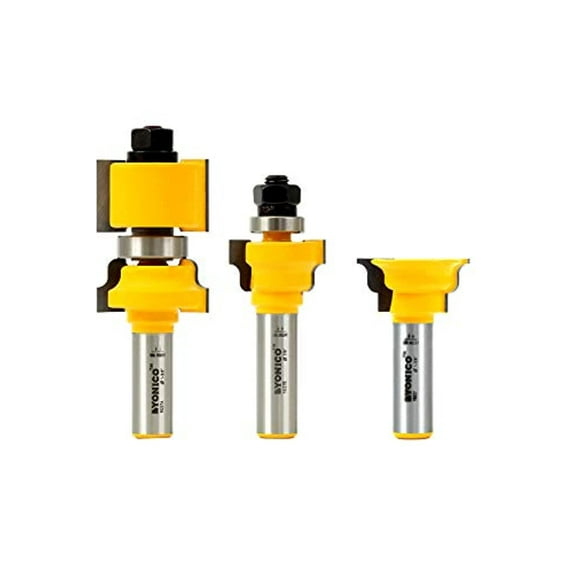 yonico router bits window sash set 3 bit 1/2-inch shank 18327 - Walmart.com
