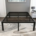 "Yookare 18"" Queen Size Foldable and Strong Steel Slat 4000lbs Heavy ...