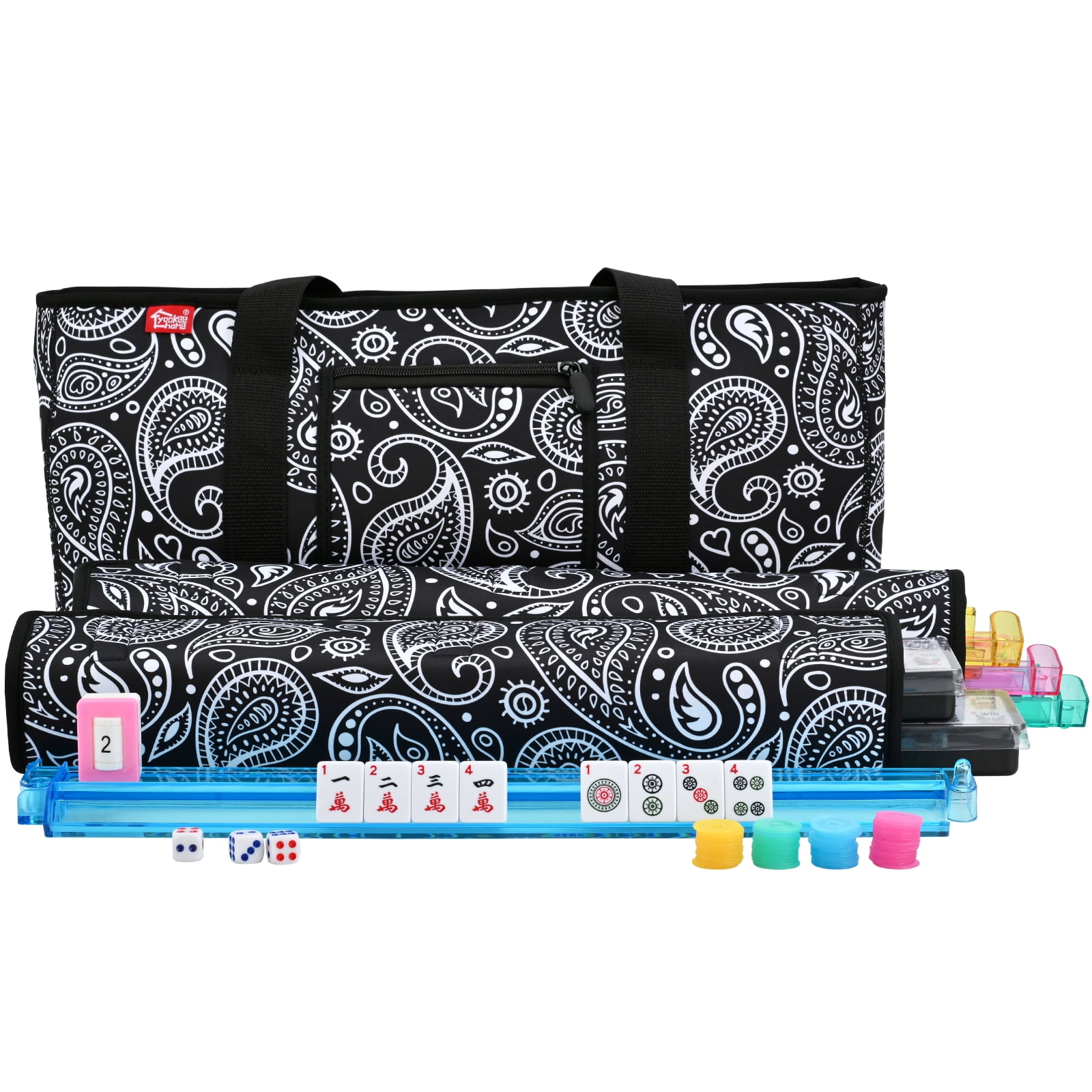 yookee home Mahjong Tiles Set American Mahjong Set 166 Premium White ...