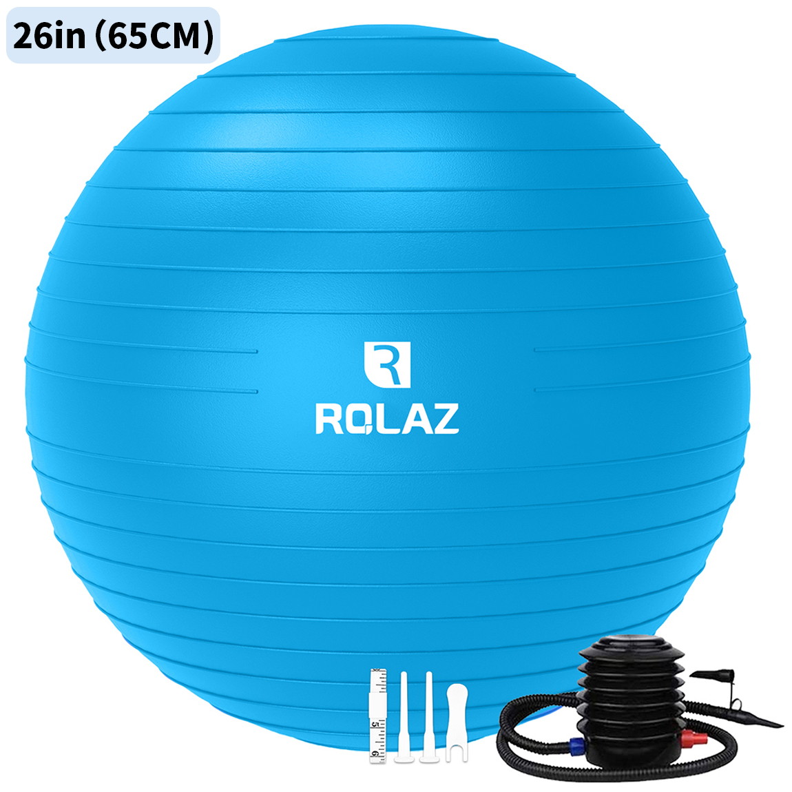 Black Mountain Products 2000lbs Static Strength Exercise Stability Ball ...