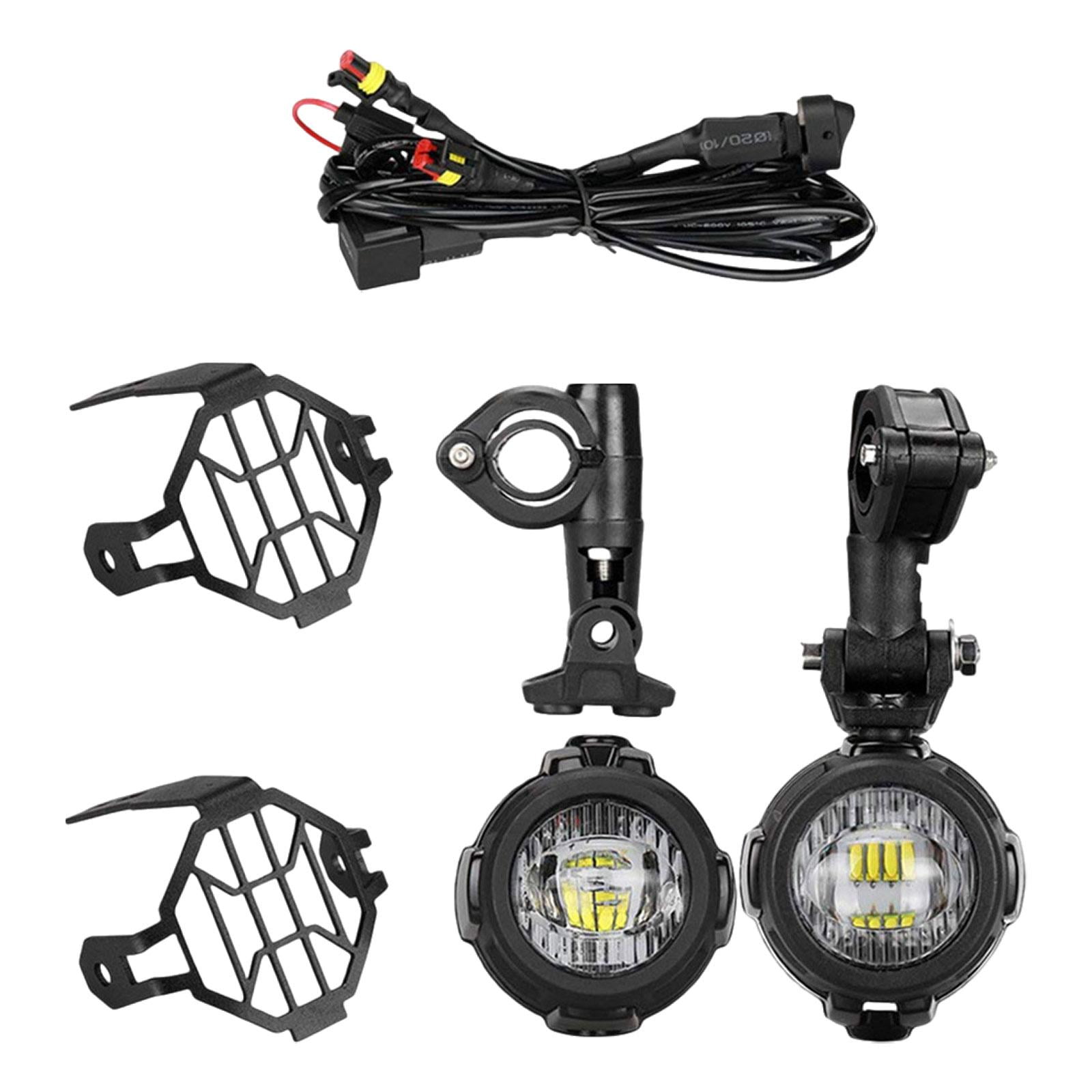 yotijar 2 Pieces Motorcycle Fog Lights LED Auxiliary Spotlights for BMW ...