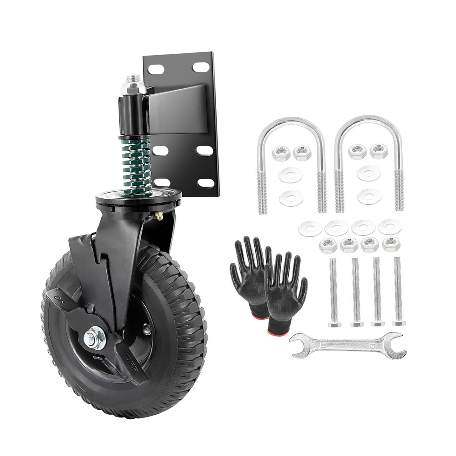 yotijar Gate Wheel for Wooden Gate 7.5" Spring Loaded Gate Wheel for ...