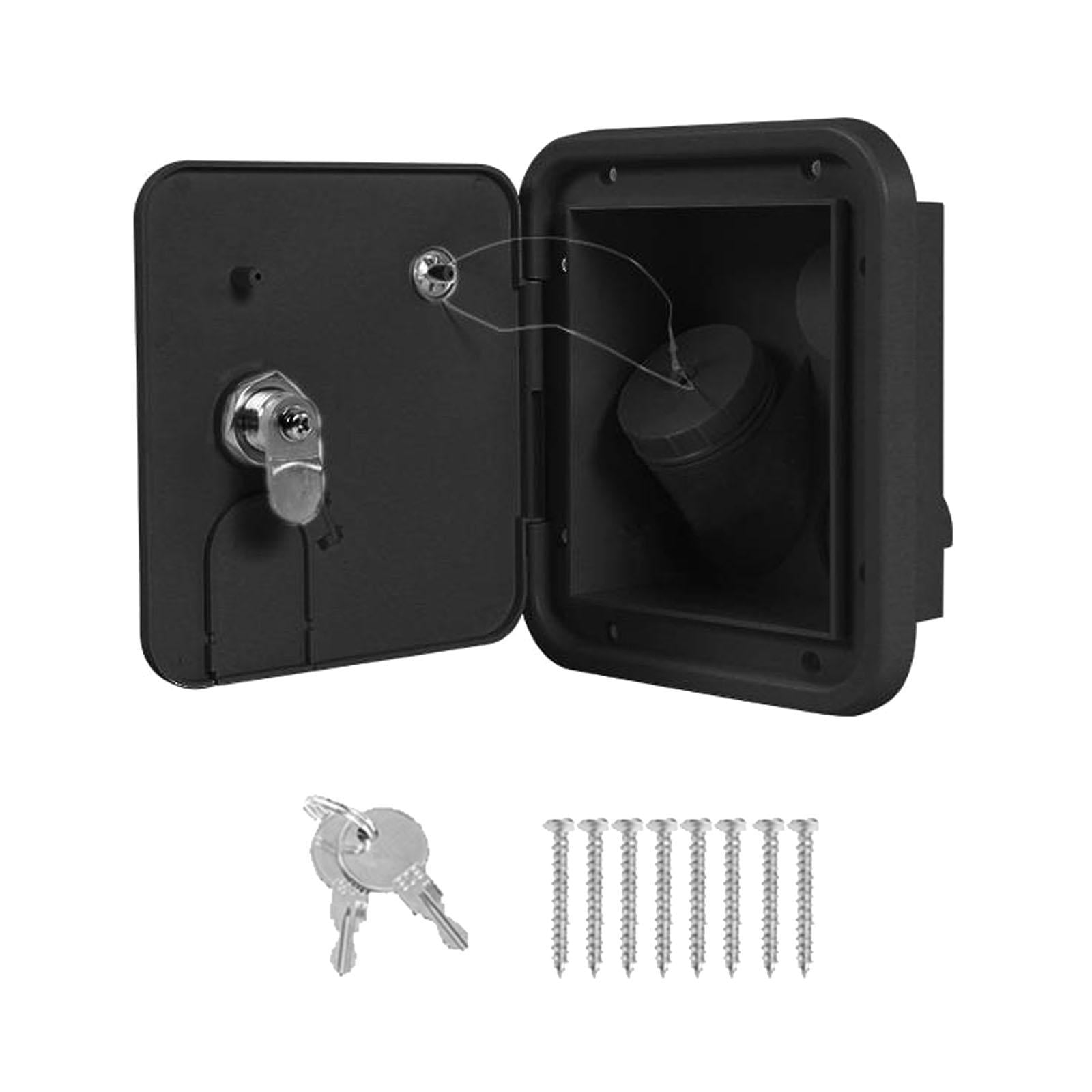 yotijar Locking Cap Easy to Install Lockable RV Fresh Inlet Black ...