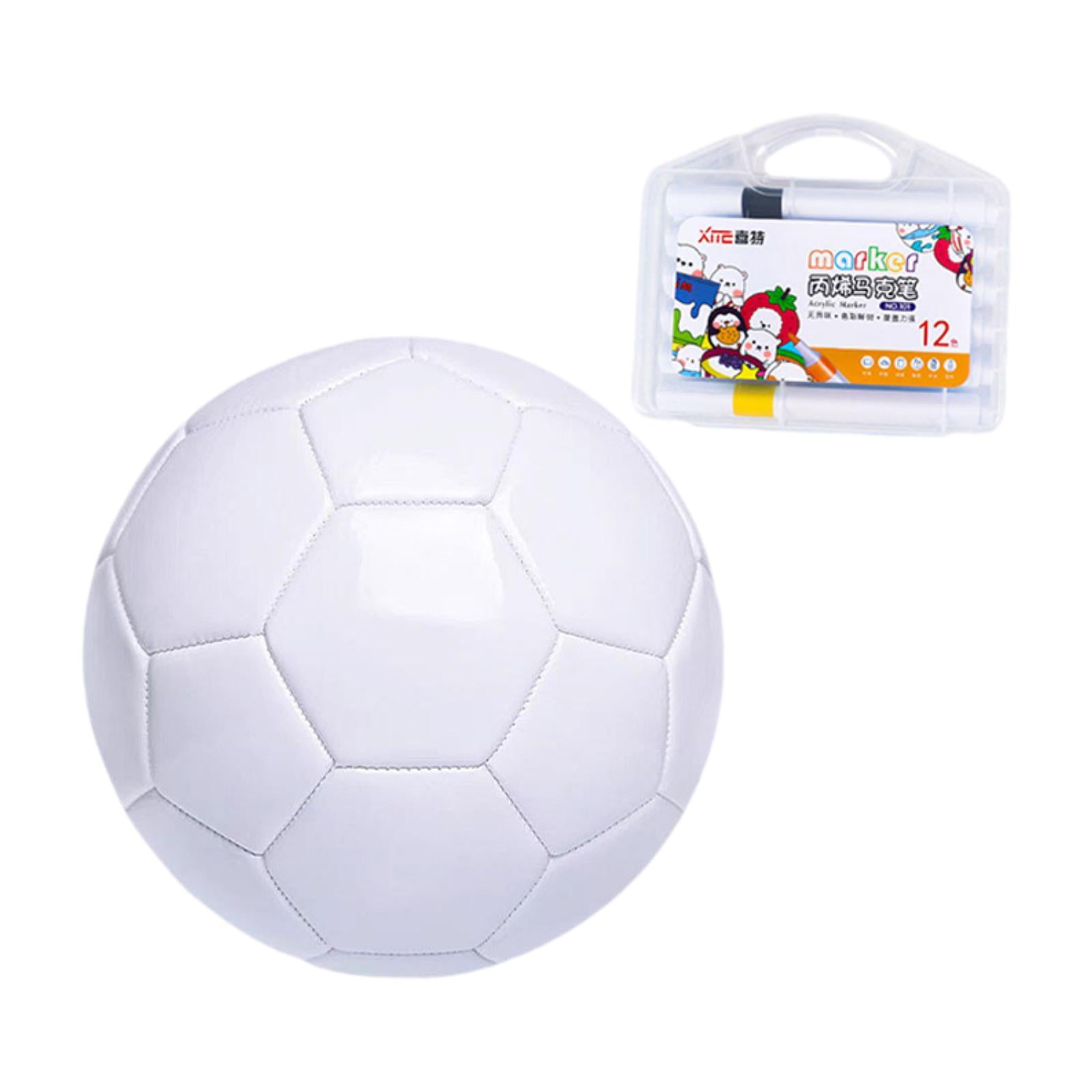 yotijar Painting White Soccer Ball 5 Size Paint Your Soccer Ball for ...