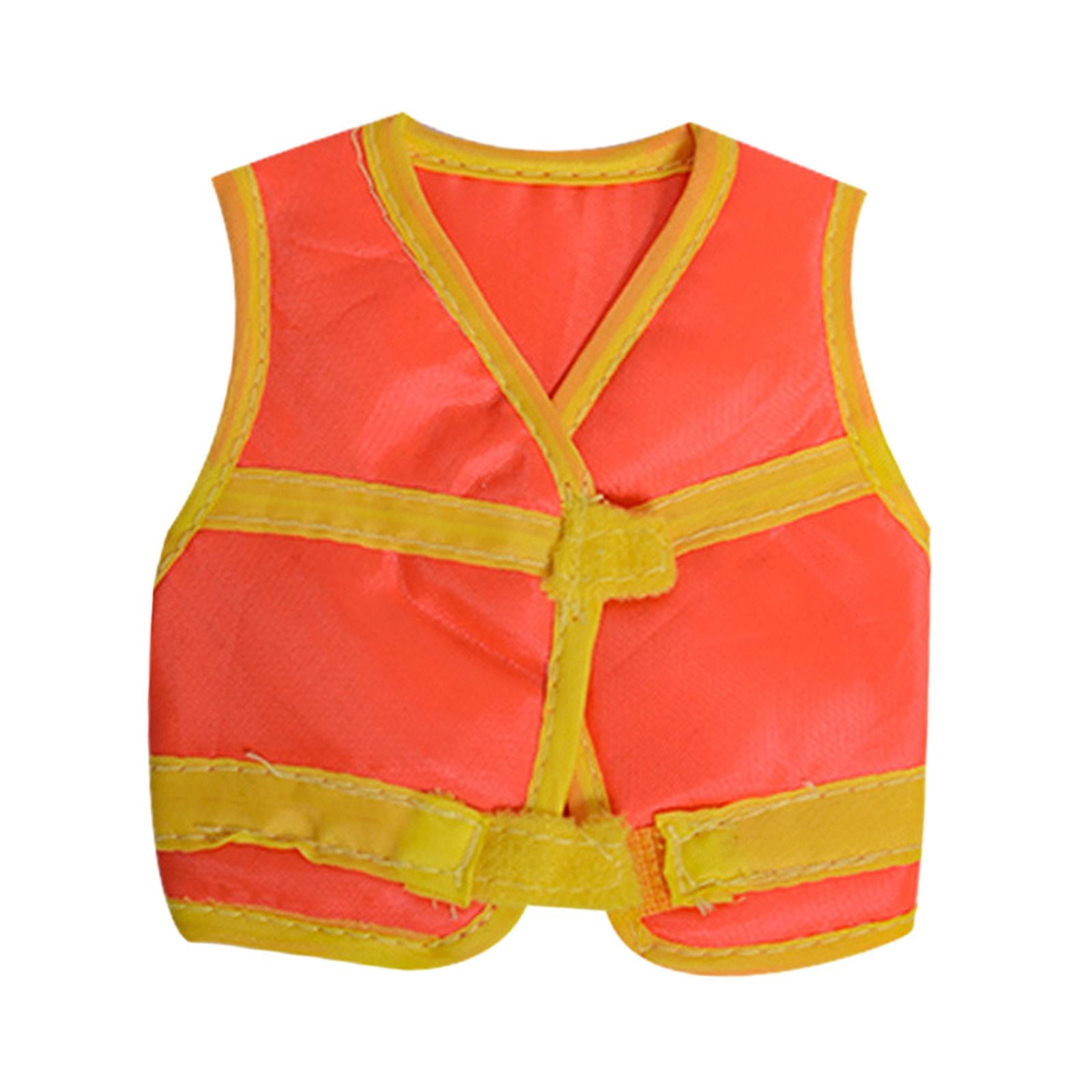 yotijay 1/6 Scale Figure Doll Reflective Vest Miniature Vest Decoration ...
