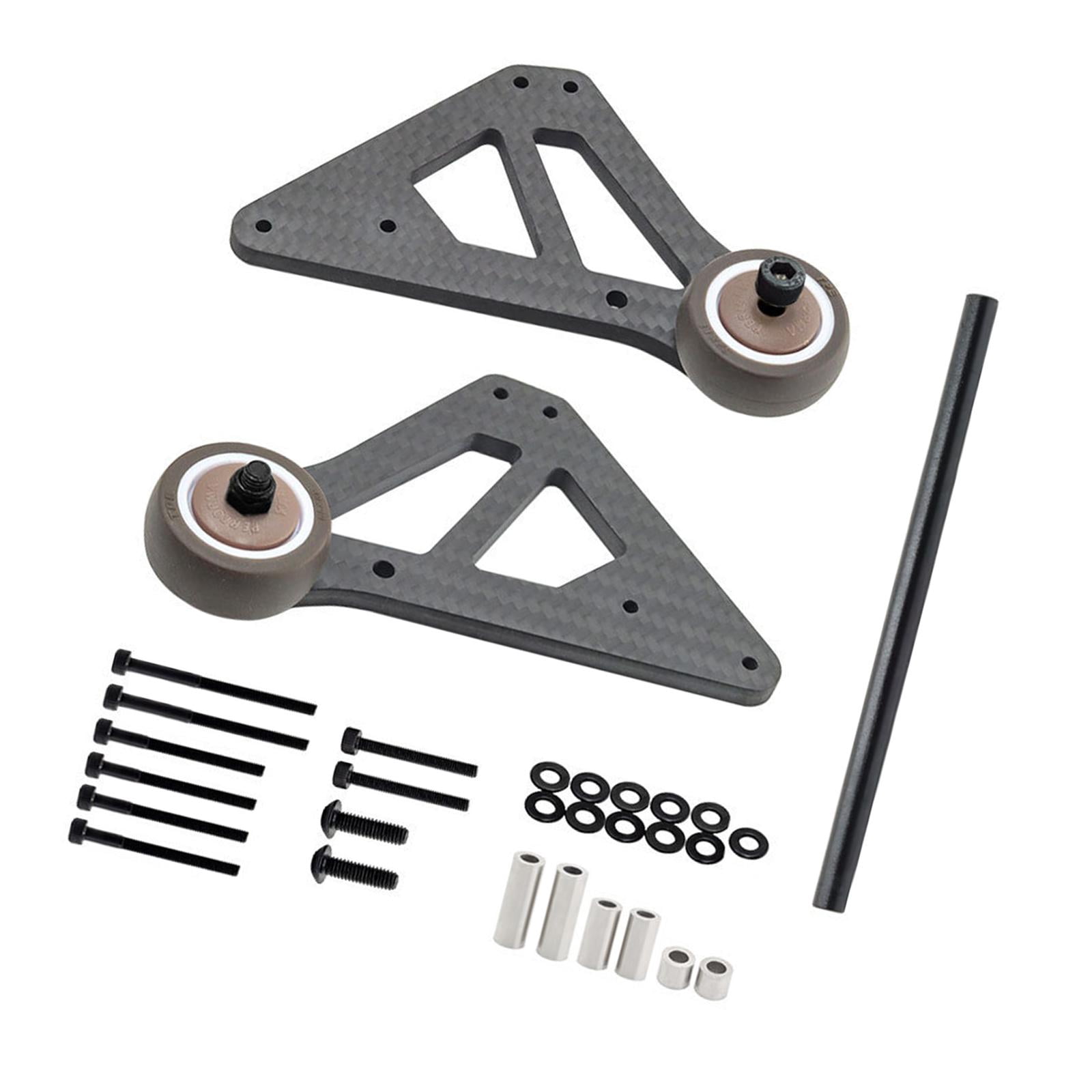 yotijay 1/7 RC Car Heads Wheel RC Wheel Bar Carbon Fiber Professional ...