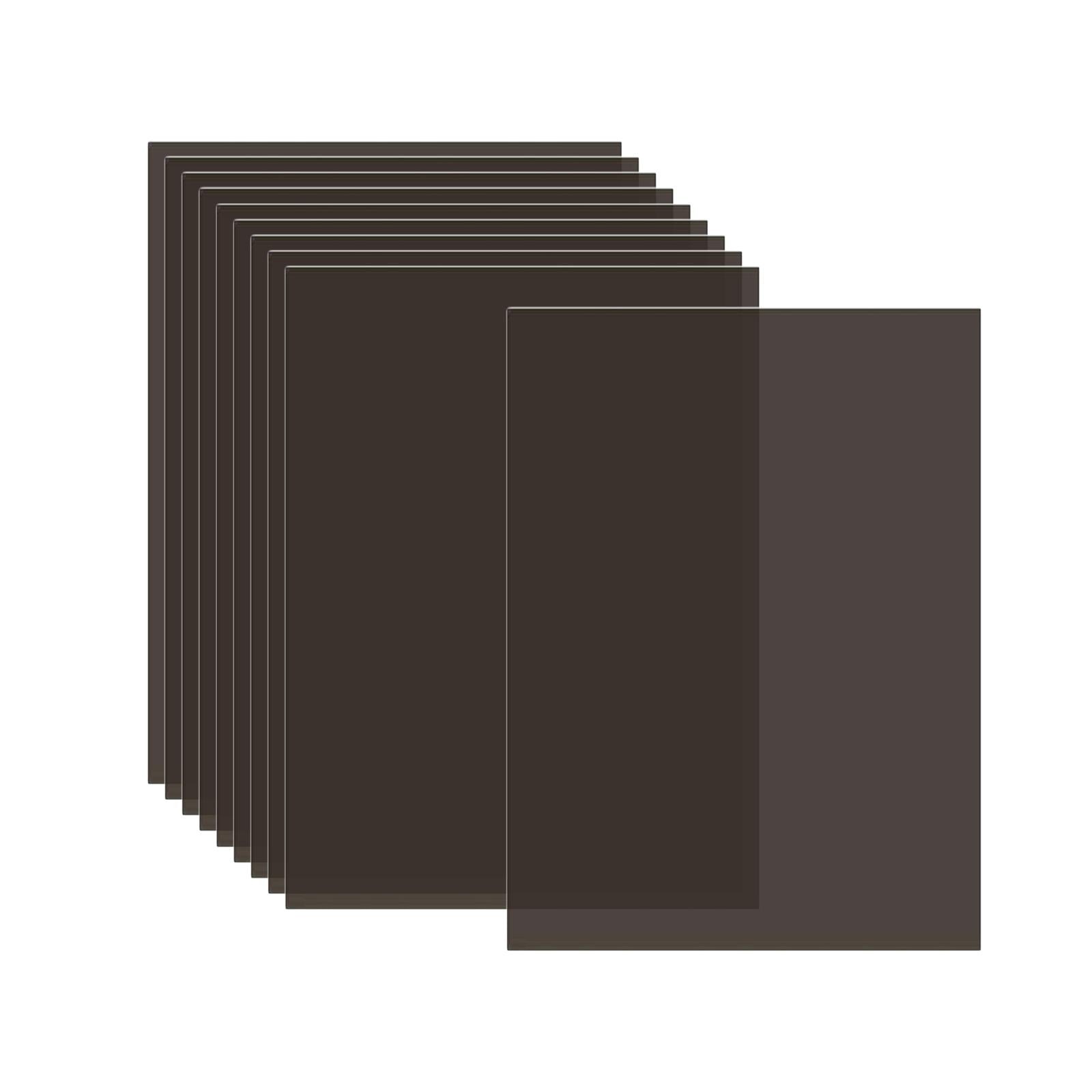 yotijay 10 Pieces Clear PVC Sheets Pet Stencil Material Film Sheets ...