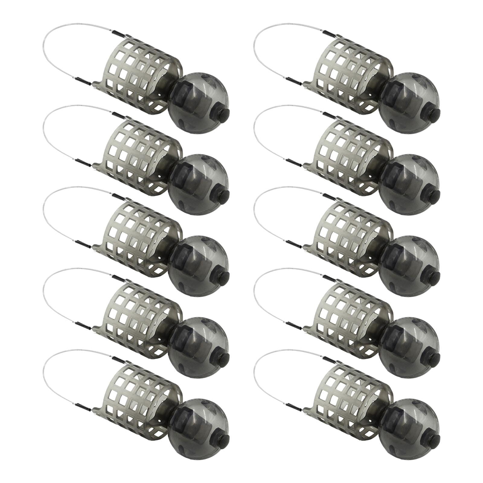 yotijay 10 Pieces Fishing Feeders Carp Cage Accessory Sturdy Equipment ...