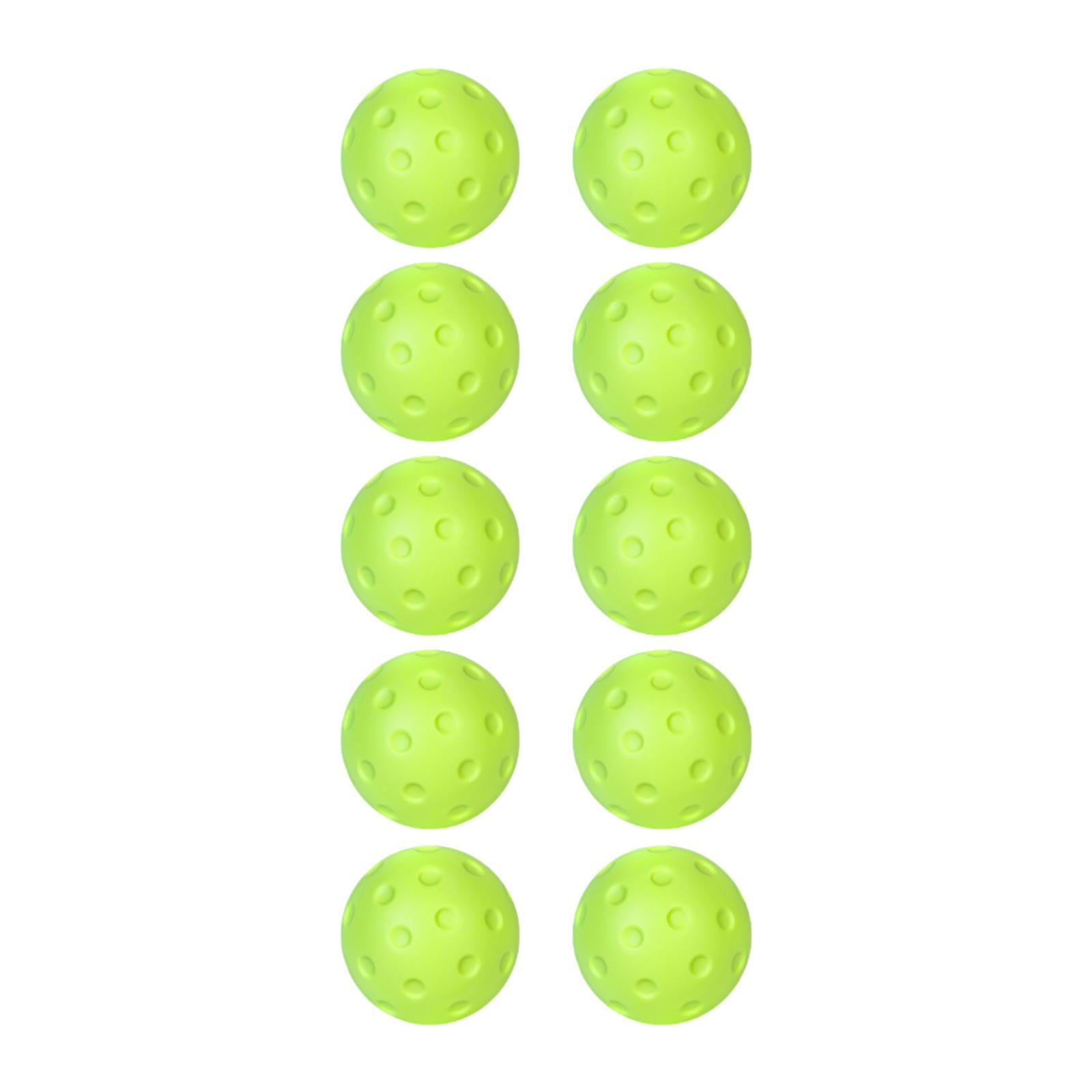yotijay 10 Pieces Silent Pickleball Foam Ball PU Foam Soft for Girls ...