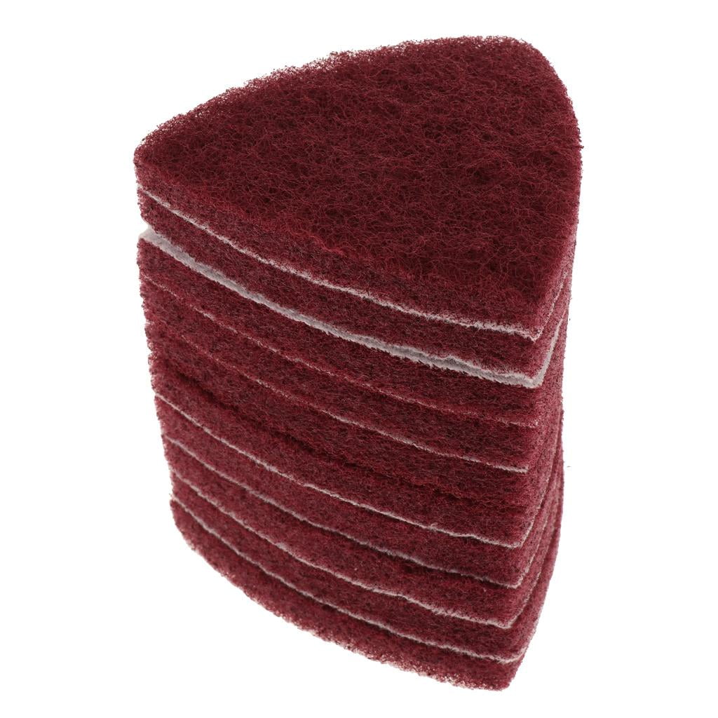 yotijay 10 pieces nylon fiber triangle sanding pads for cleaning ...
