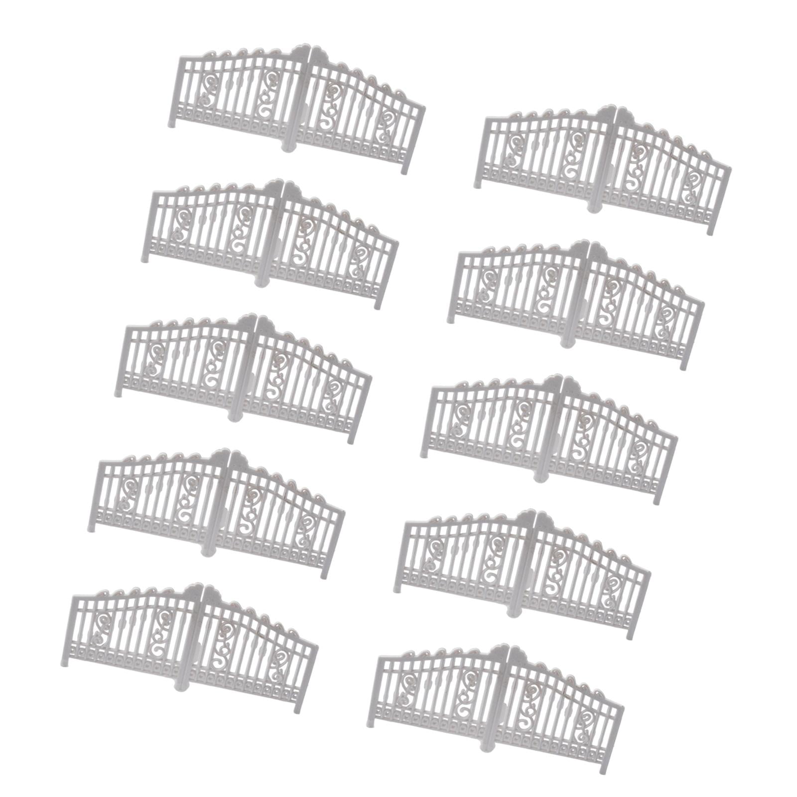 yotijay 10x Garden Gate Model Miniature Versatile Sturdy White Scene ...