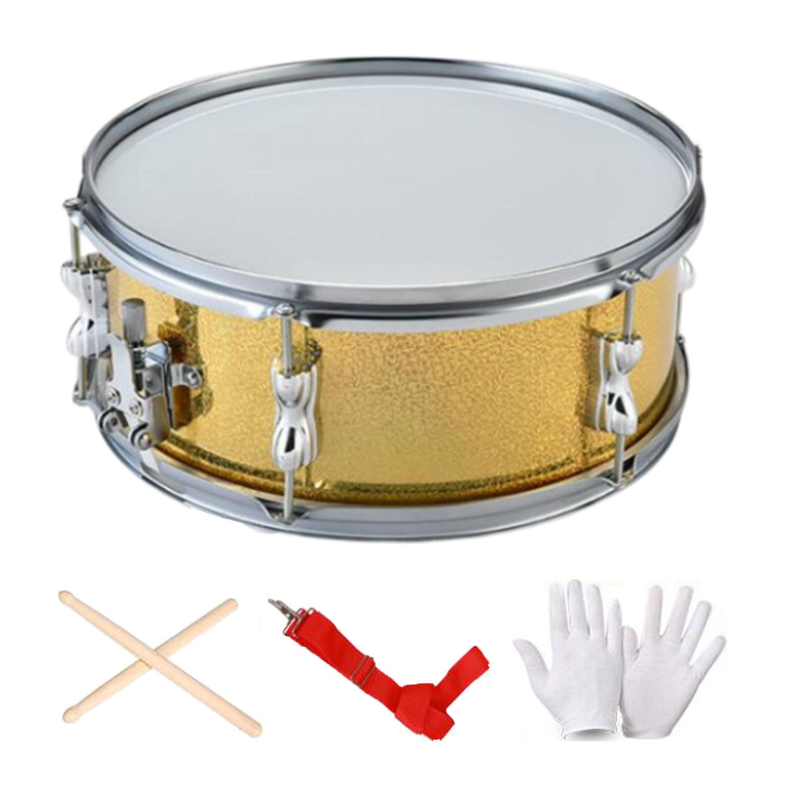 yotijay 13 Inch Snare Drum with Gloves Light Musical Instruments ...