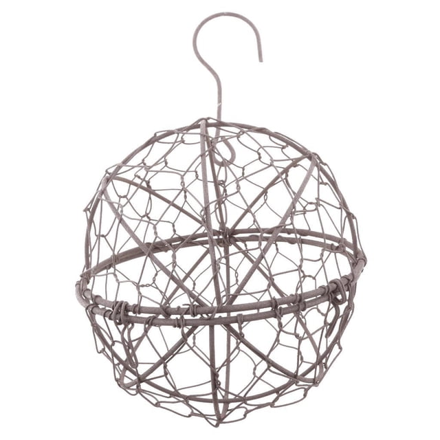 yotijay 13cm Ball Shape Iron Wire Ball Frame Succulent Pot Rack Wedding ...